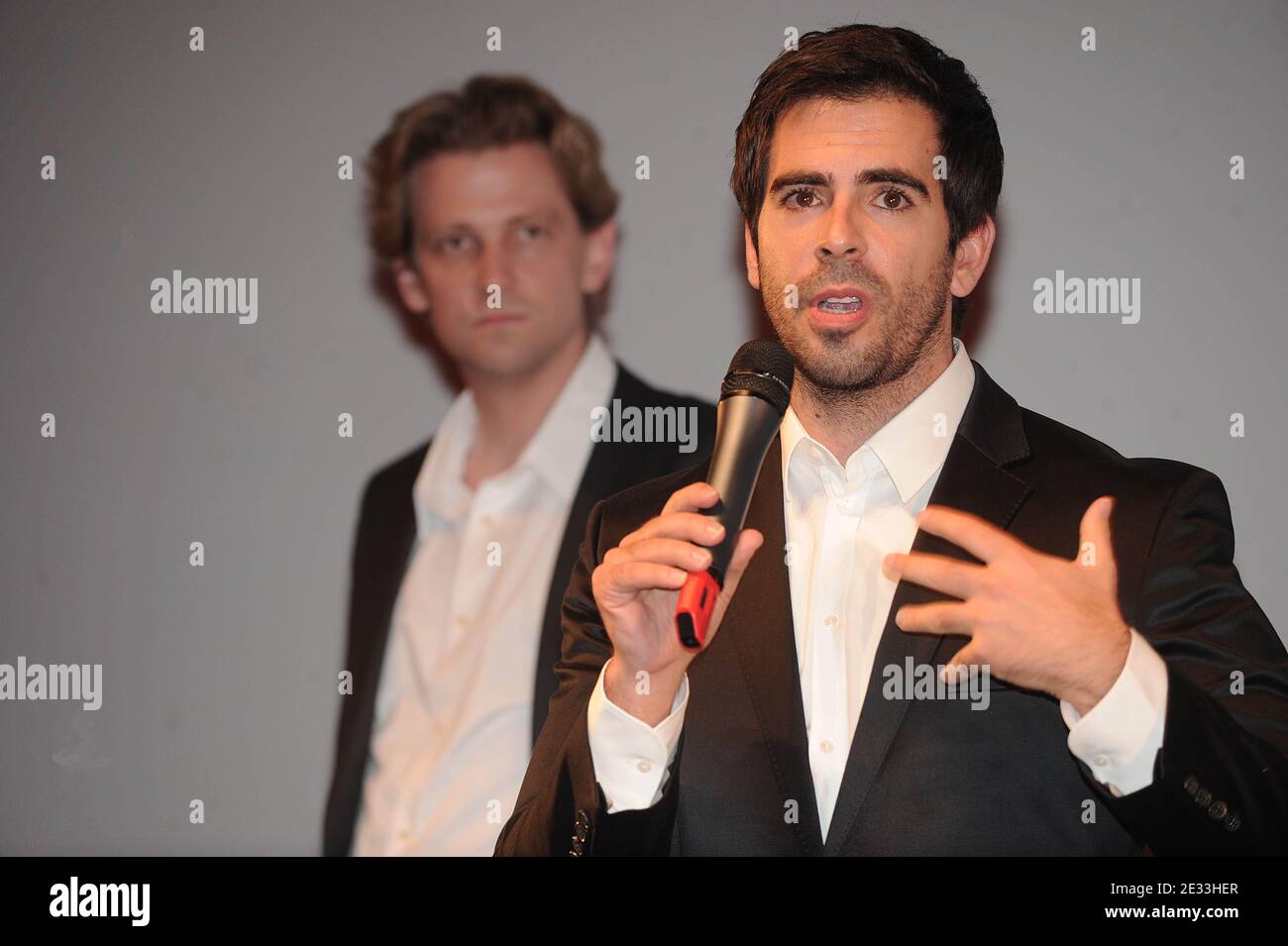 Eli Roth and Daniel Stamm attending the premiere of 'The Last Exorcist ...