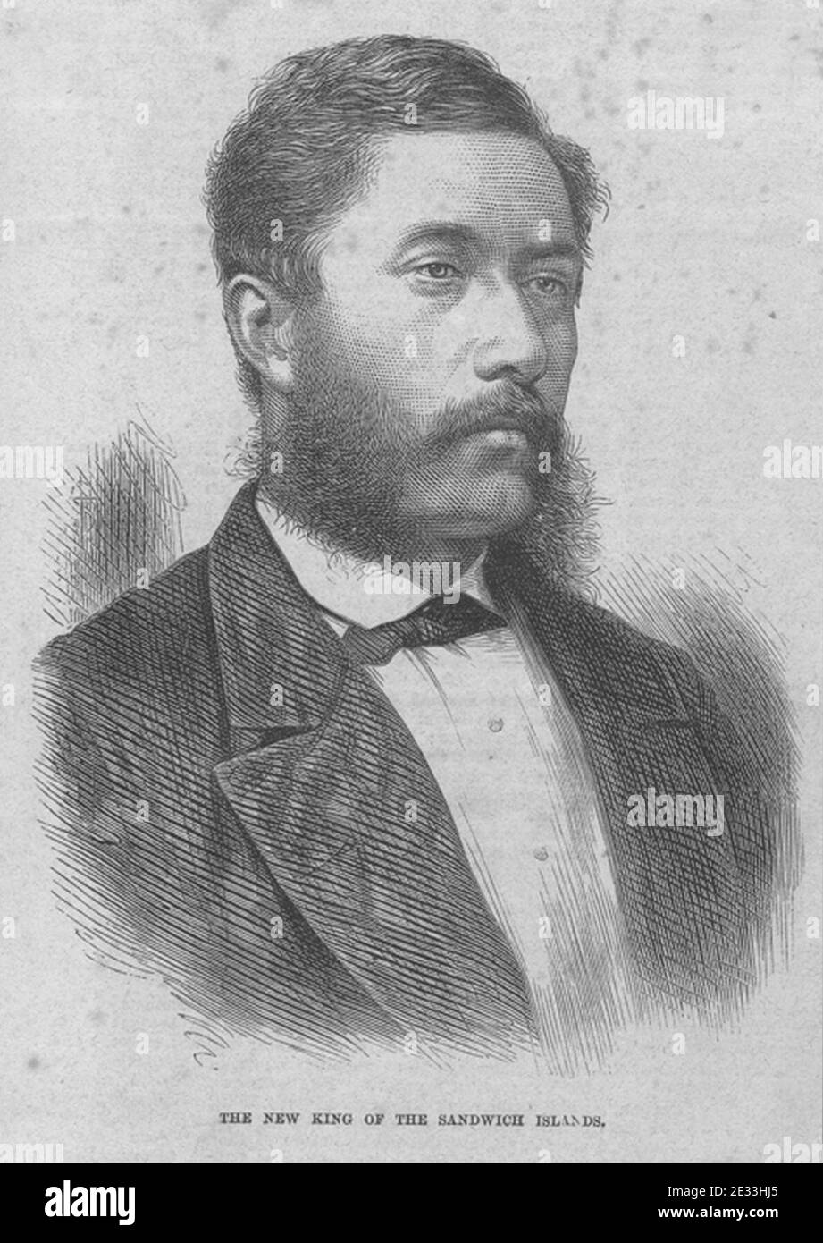 Lunalilo, the New King of the Sandwich Islands Stock Photo - Alamy