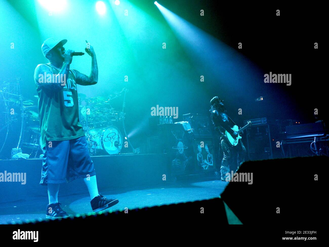 Fred Durst of Limp Bizkit performs live onstage at l'Olympia, Paris ...