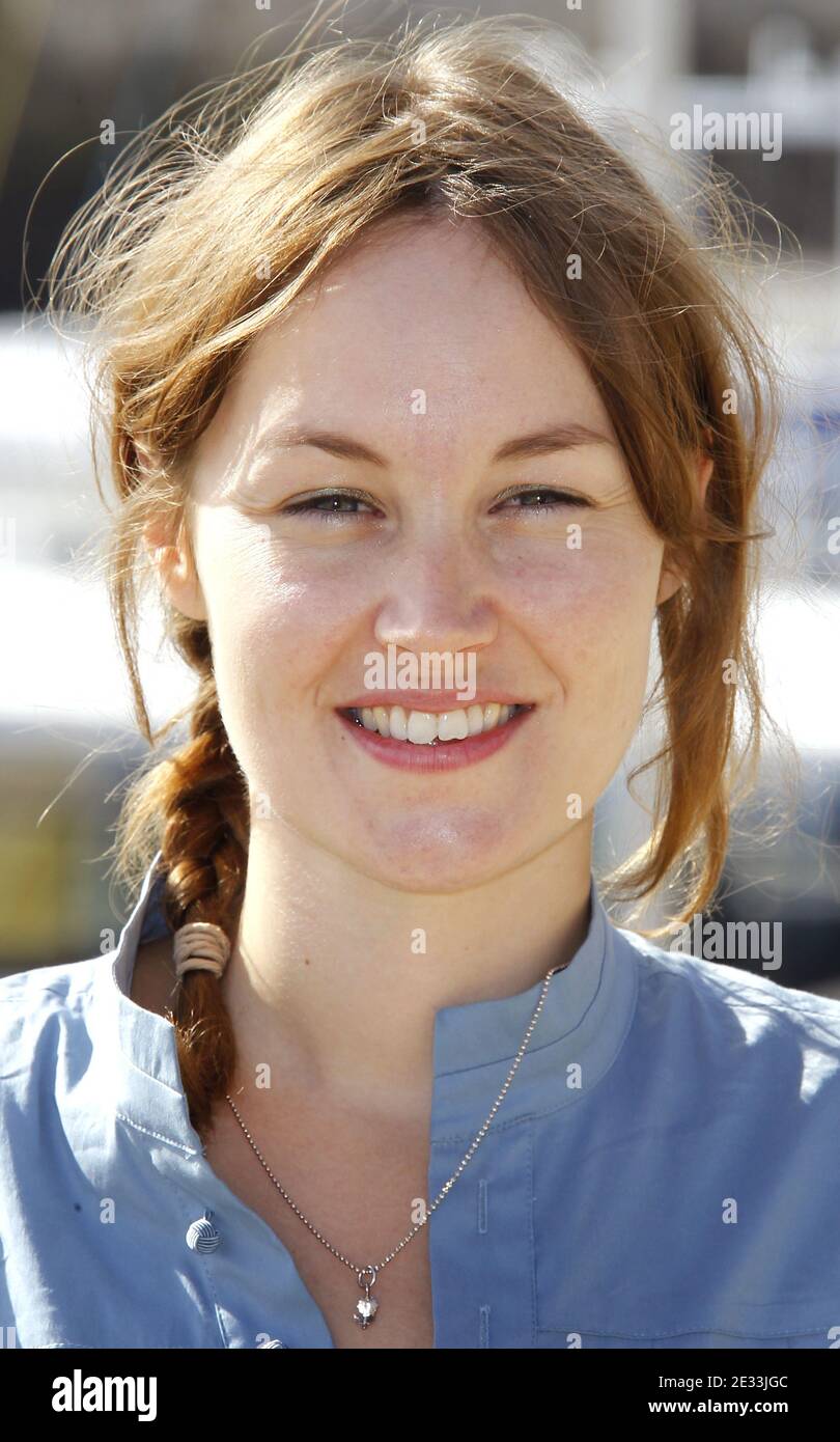 Adelaide Leroux attending the 12th Festival of TV Fiction in La ...