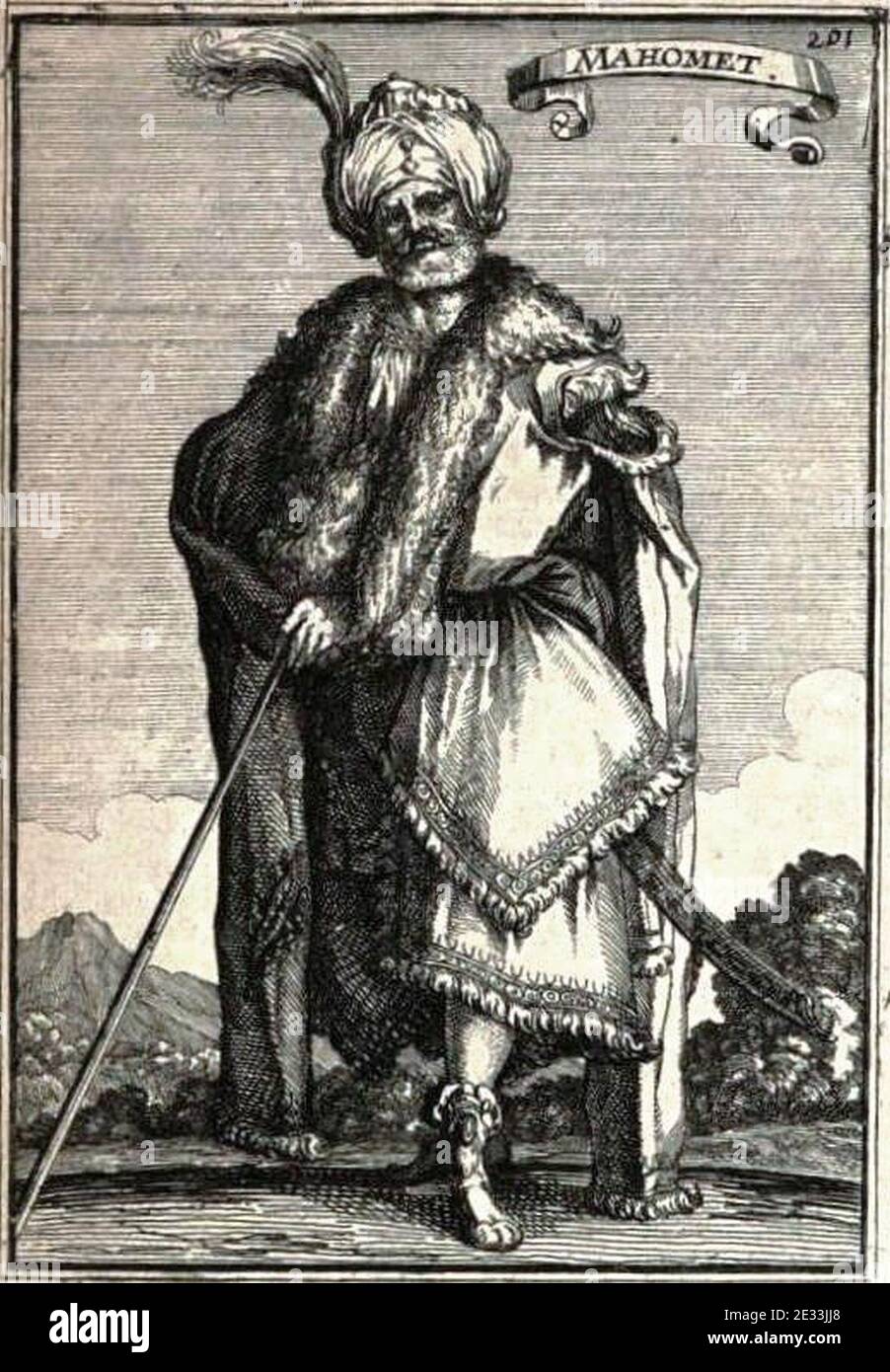 Mahomet (Description de l'Univers, II, pl. 86 Stock Photo - Alamy