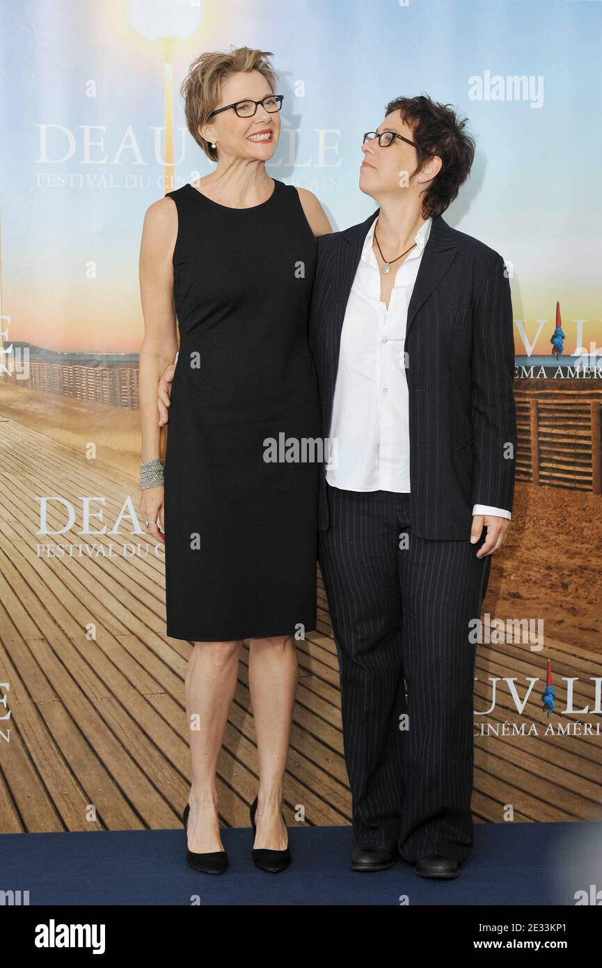 US actress Annette Bening (L) and US director Lisa Cholodenko pose ...