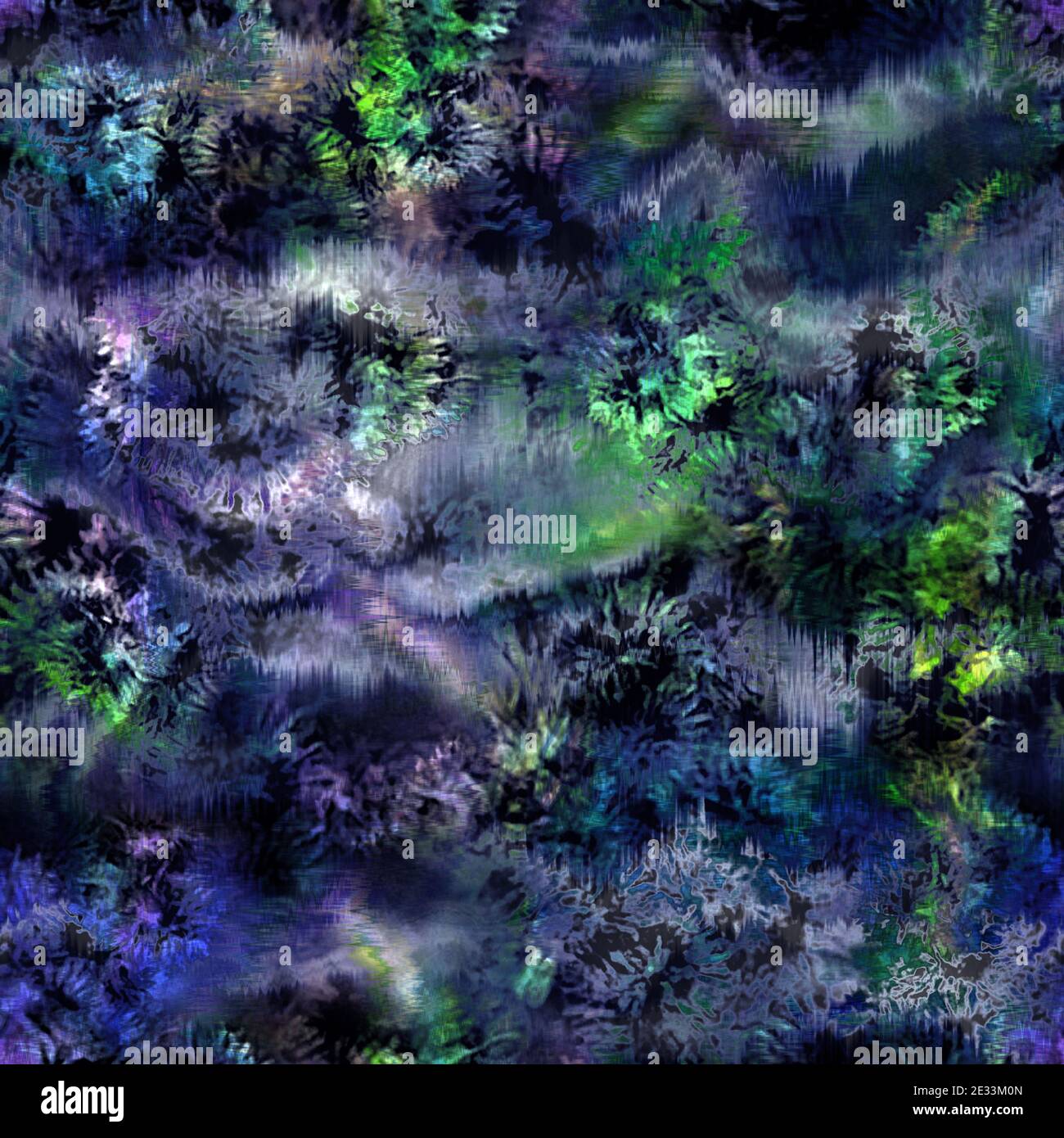 Seamless abstract color blobs with floral overlay Stock Photo - Alamy