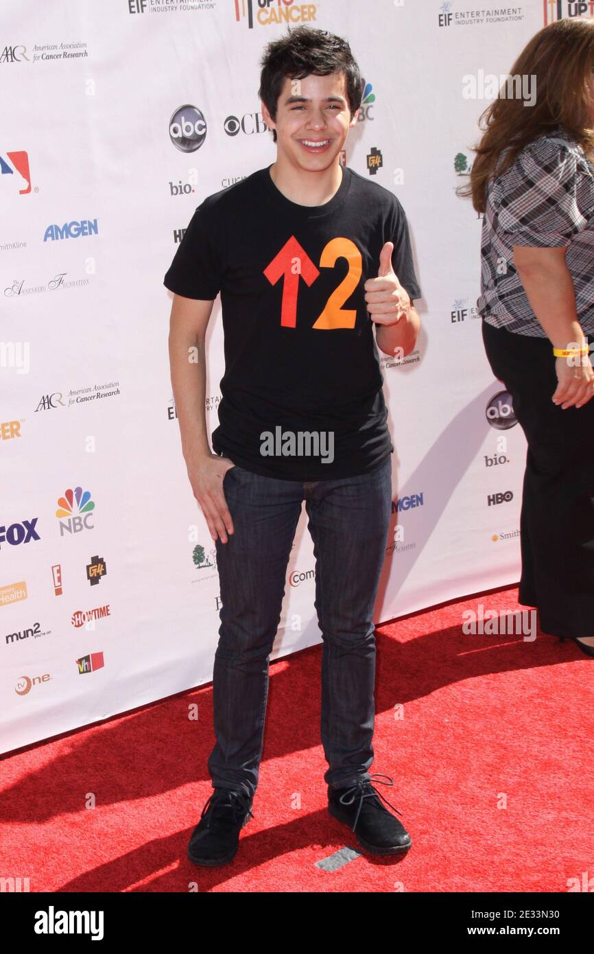 David Archuleta arriving for Stand Up To Cancer held at Sony Pictures ...