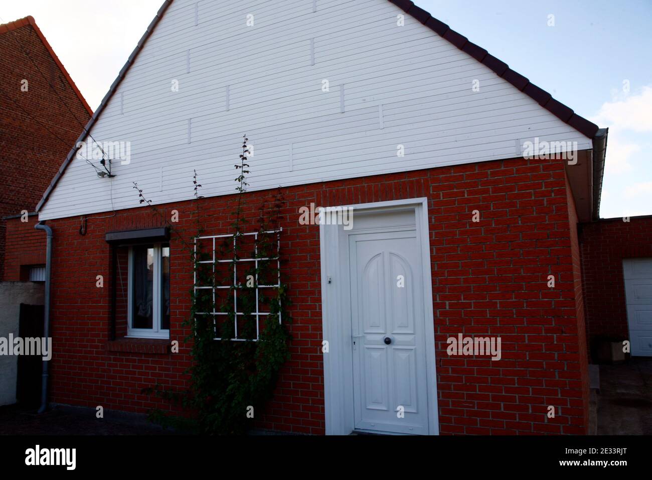 Outside view of the house where Alain Penin spent his childhood in ...