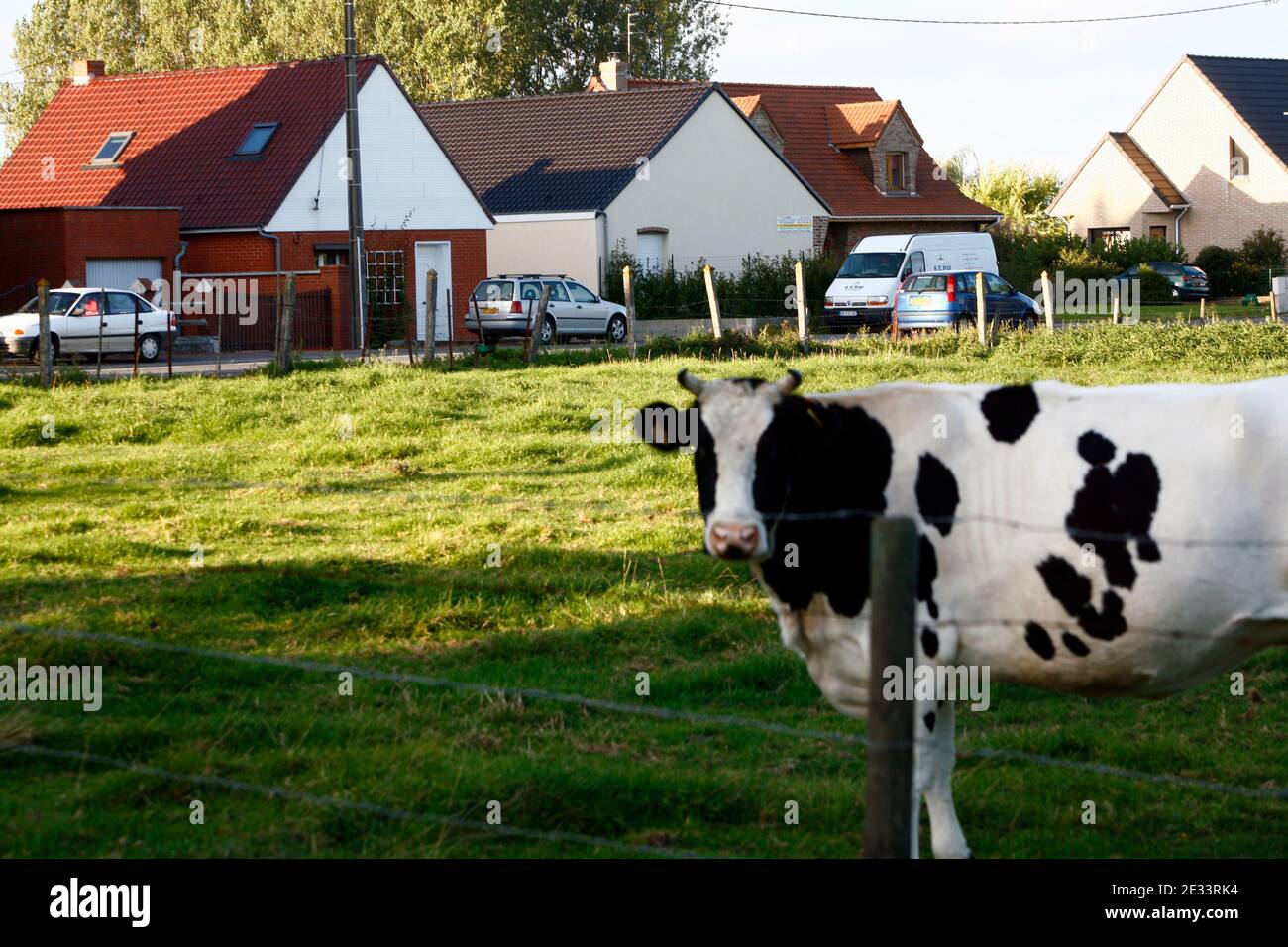 Outside view of the house where Alain Penin spent his childhood in ...