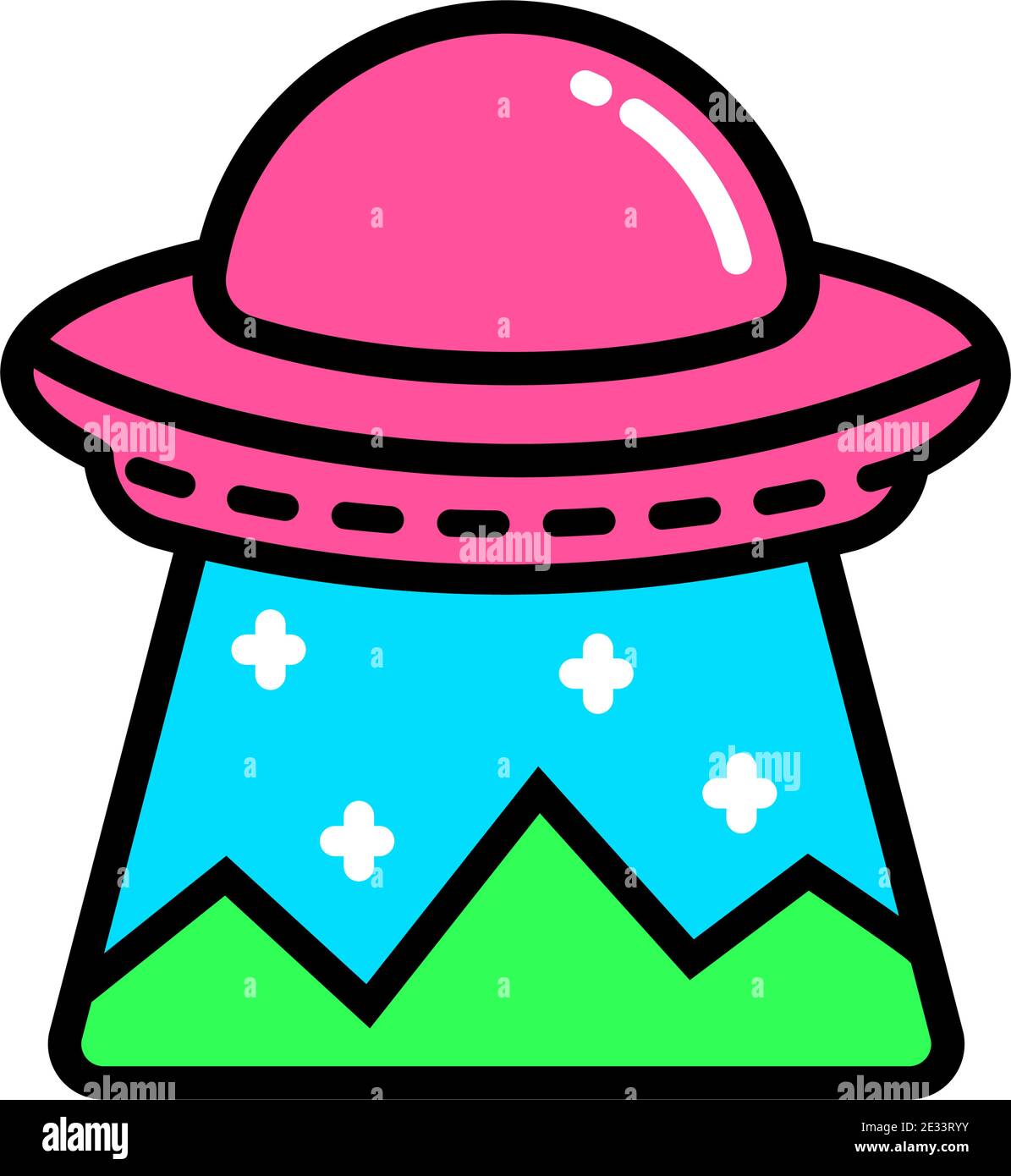 UFO graphic vector set in different styles Stock Vector Image & Art - Alamy