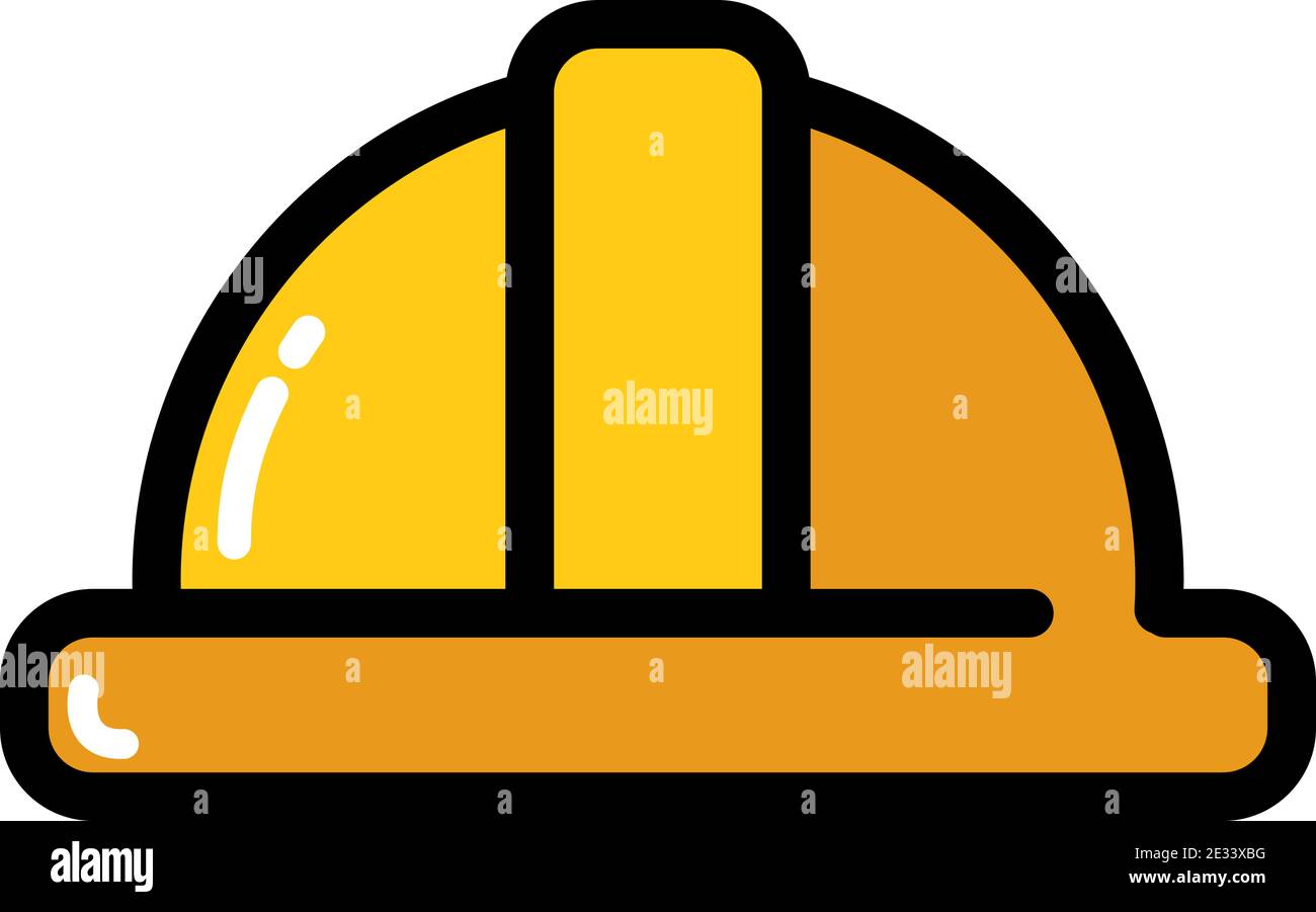 Construction helmet flat icon. You can be used helmet icon for several ...