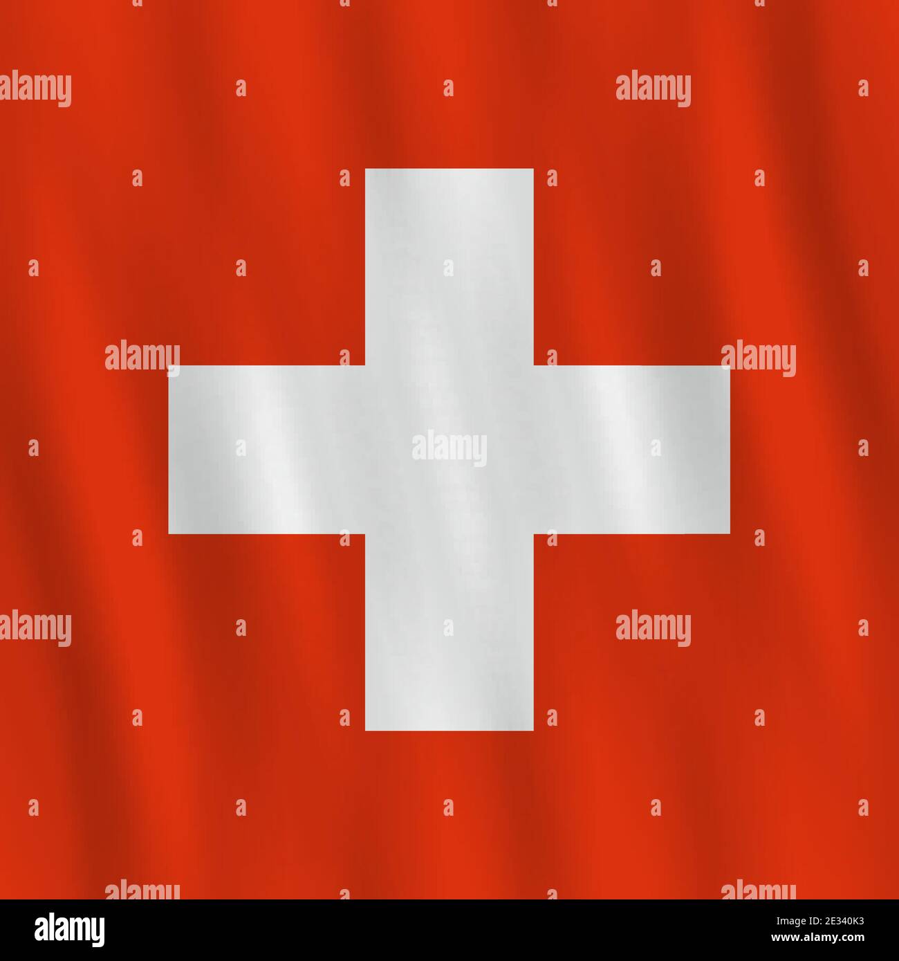Switzerland flag with waving effect, official proportion Stock Vector ...