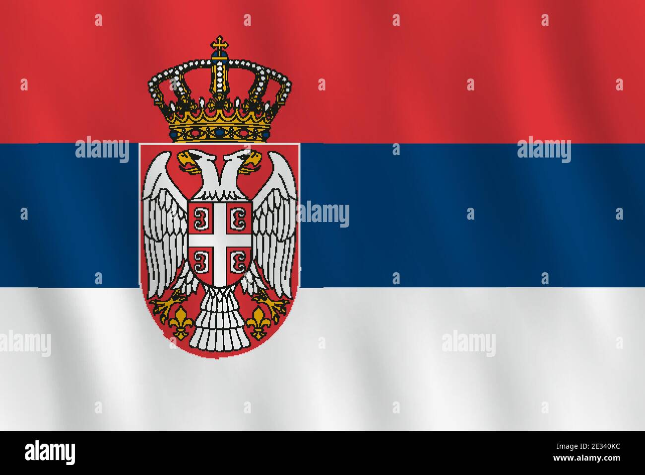 Official flag of serbia Stock Vector Images - Alamy