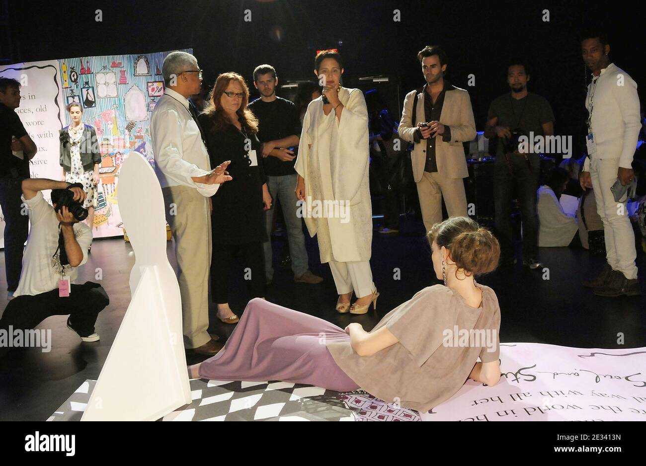 Designer Rebecca Moses during her Spring 2011 Collection Presentation ...