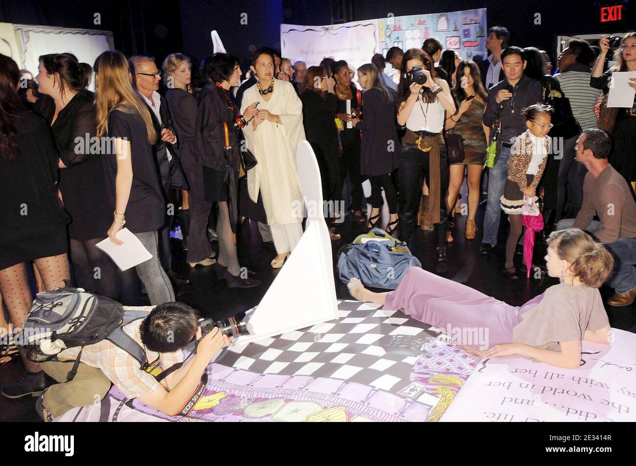 Designer Rebecca Moses during her Spring 2011 Collection Presentation ...