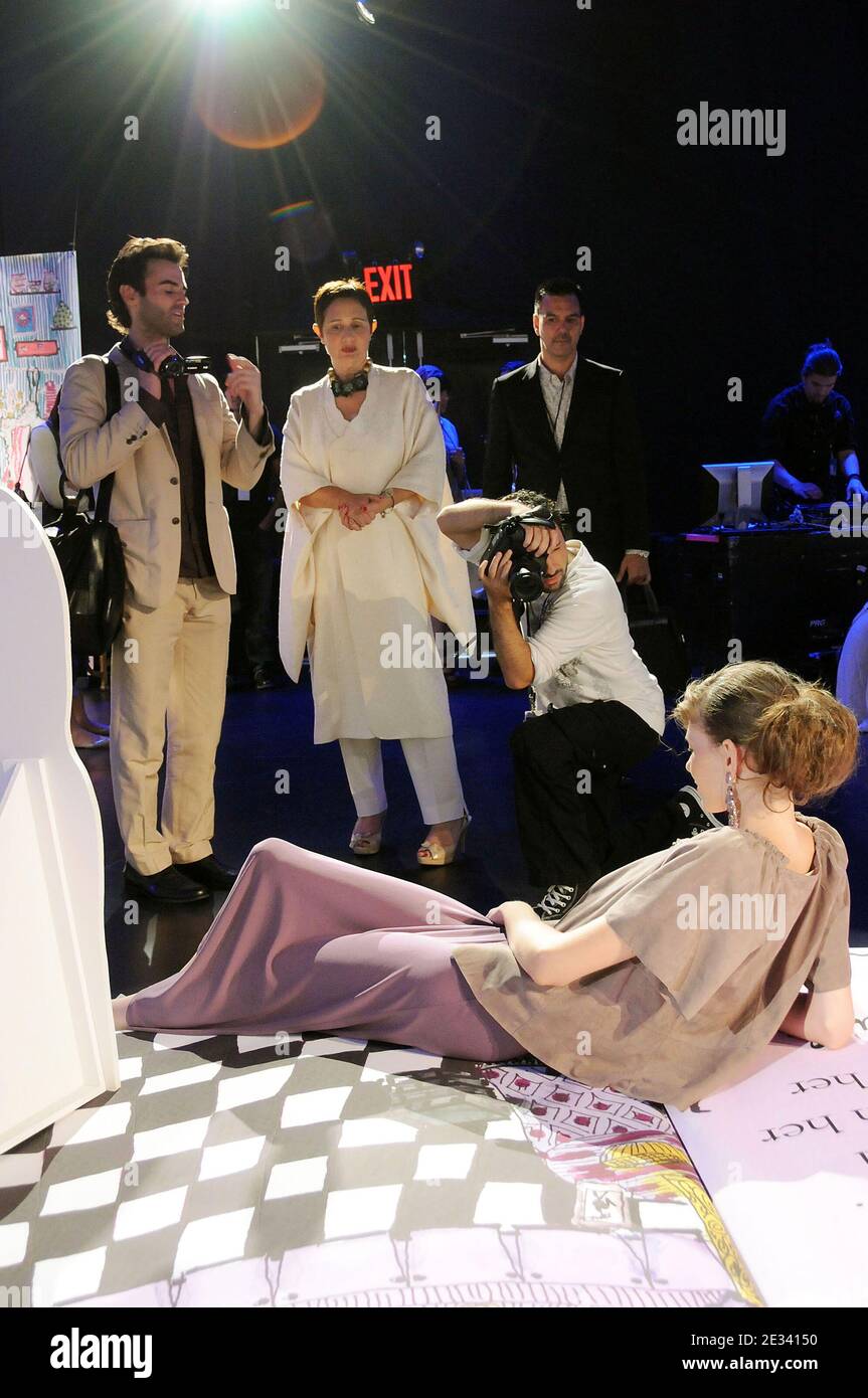 Designer Rebecca Moses during her Spring 2011 Collection Presentation ...