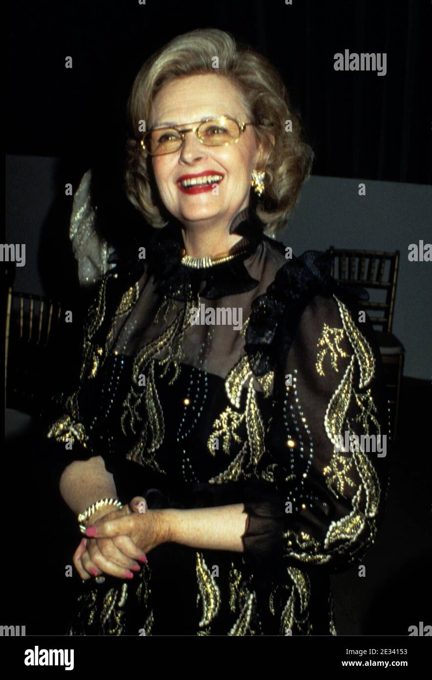 Donna Reed at Evening at Cartier's in 1984 Credit: Ralph Dominguez ...