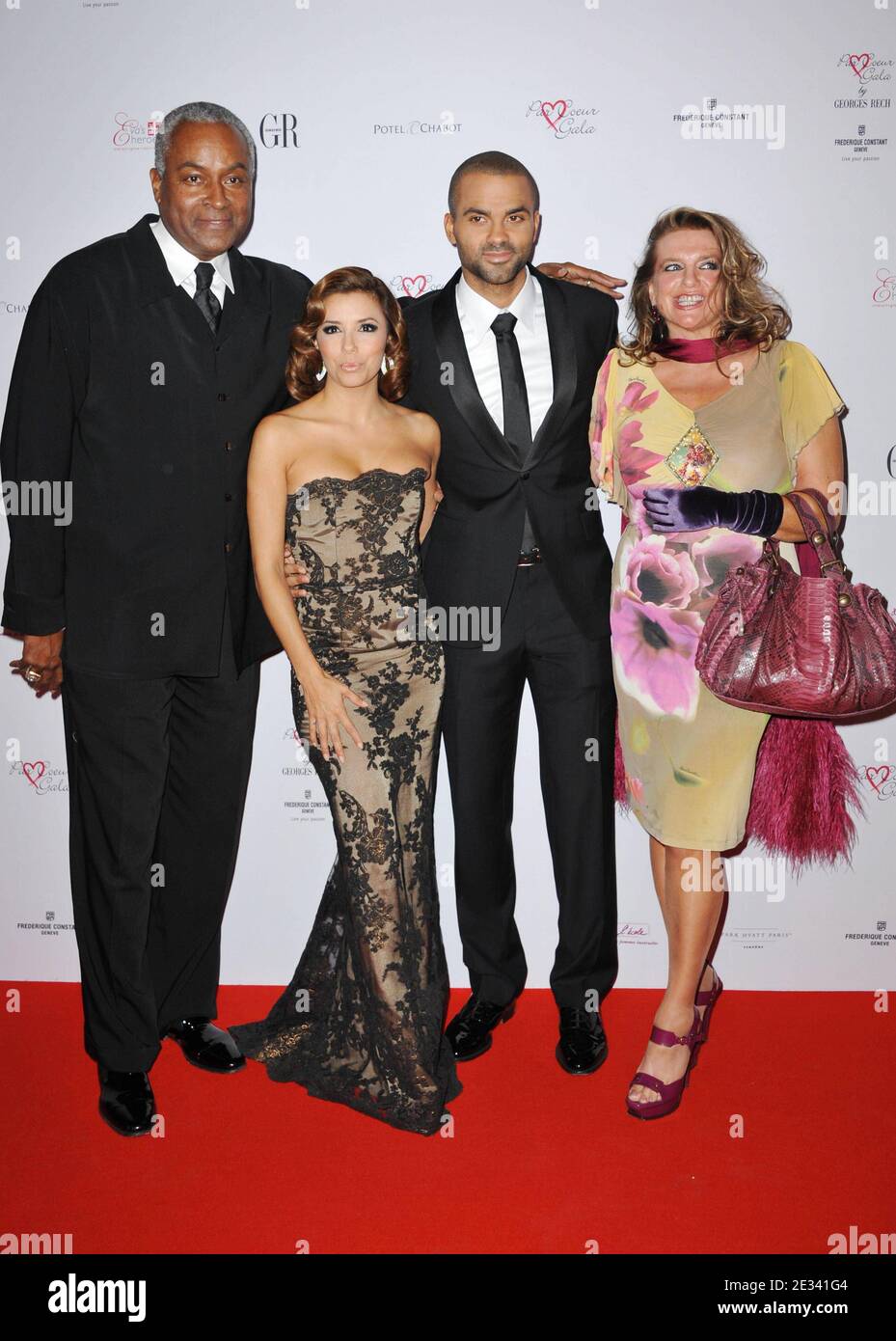 Tony Parker Senior, Eva Longoria Parker, Tony Parker and Pamela ...