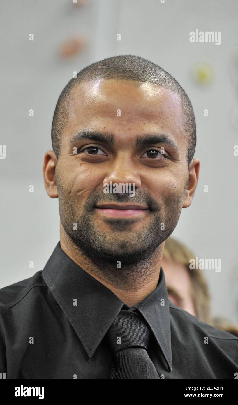 Tony Parker unveils the new Tony Parker's sport center, in Charenton ...