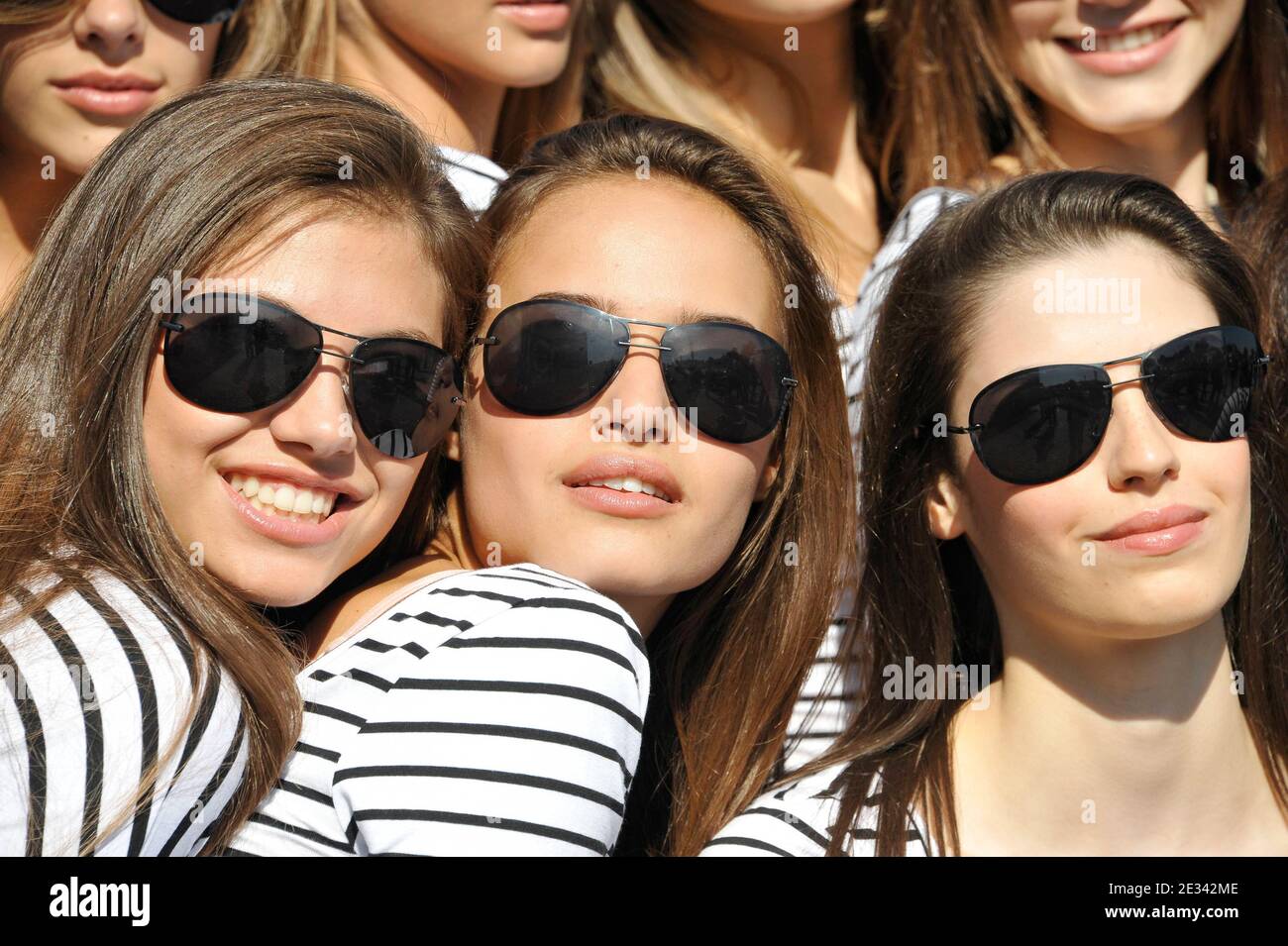 The ten French finalists of the Elite Model Look 2010 modelling contest ...