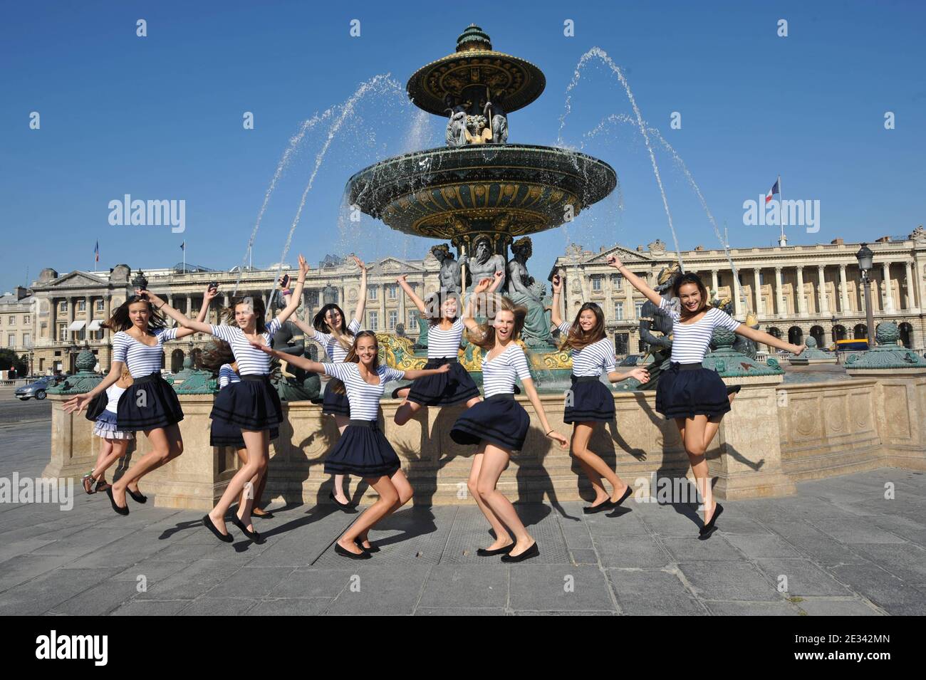 The ten French finalists of the Elite Model Look 2010 modelling contest ...