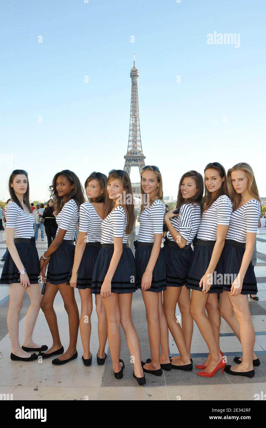 The ten French finalists of the Elite Model Look 2010 modelling contest ...