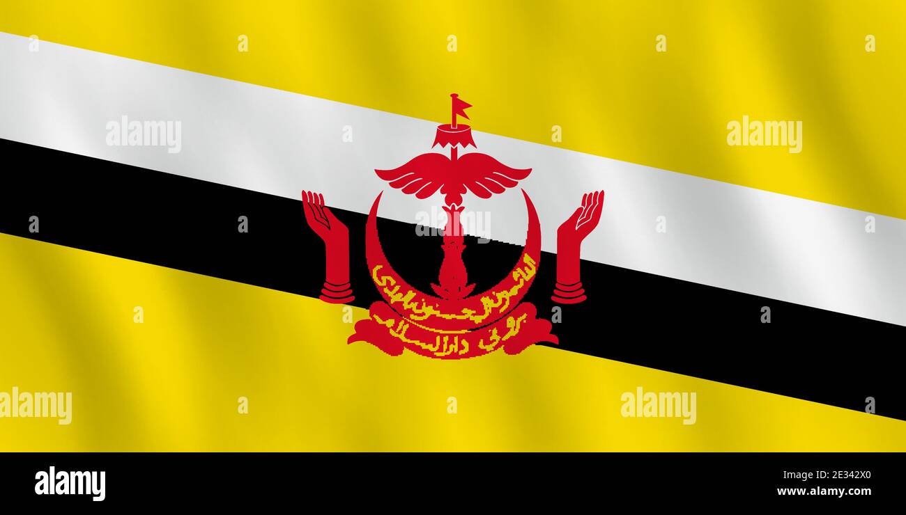 Brunei official flag Stock Vector Images - Alamy