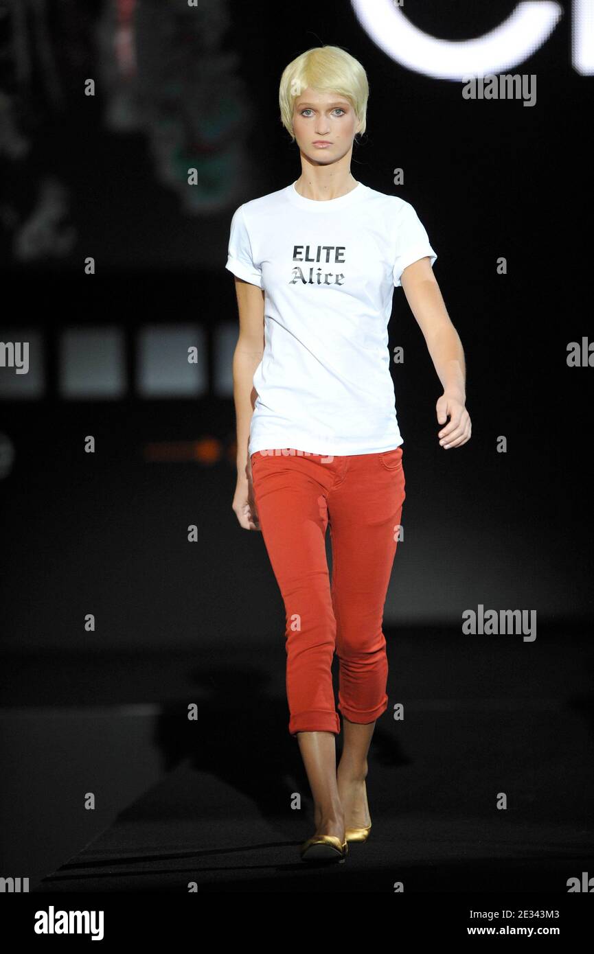 Contestant Alice attending the French Final of Elite Model Look contest ...