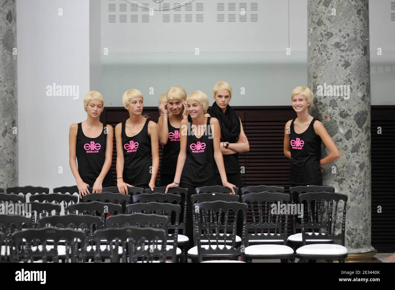 French Final of the Elite Model Look contest held at the Espace Cambon ...
