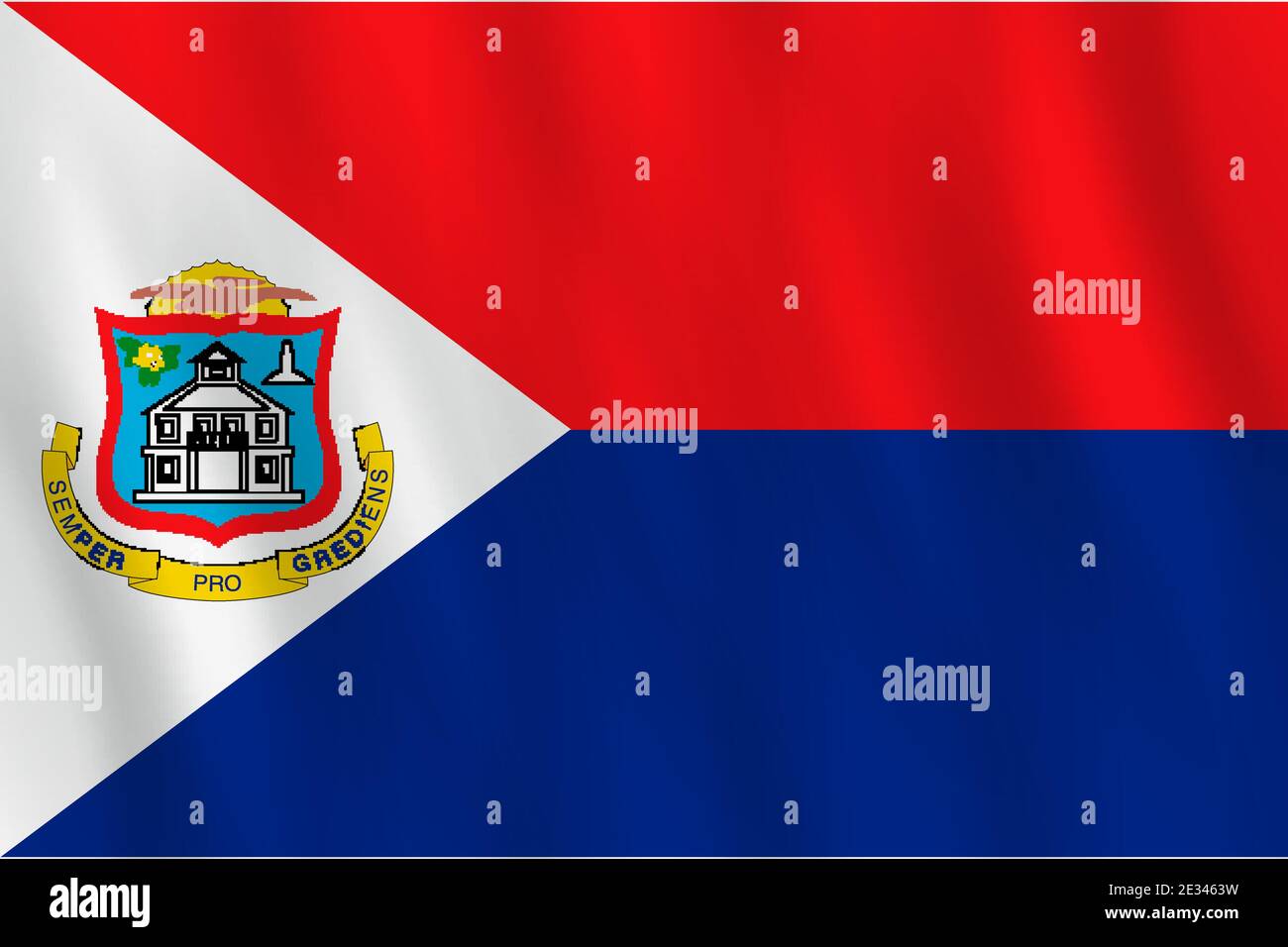 Flag of saint martin Stock Vector Images - Alamy