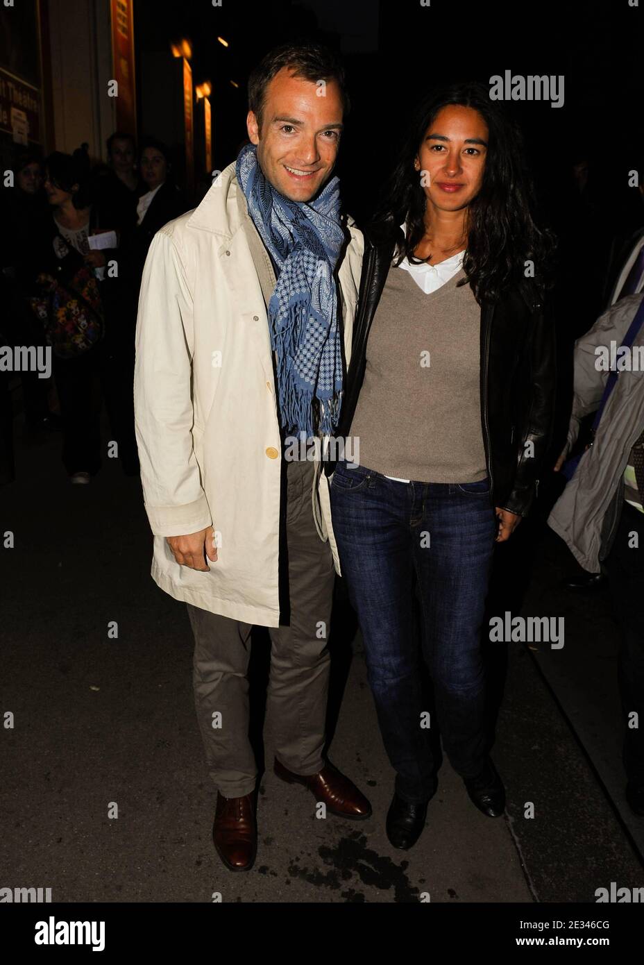 Jonathan Lambert and his partner Chloe attending the premiere of the ...