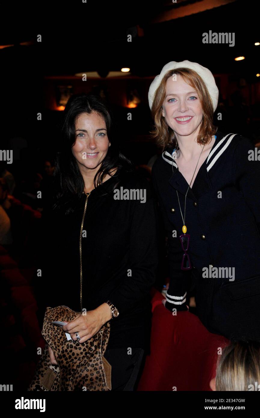 Cristiana Reali and Agnes Soral during the generale of new musical of ...