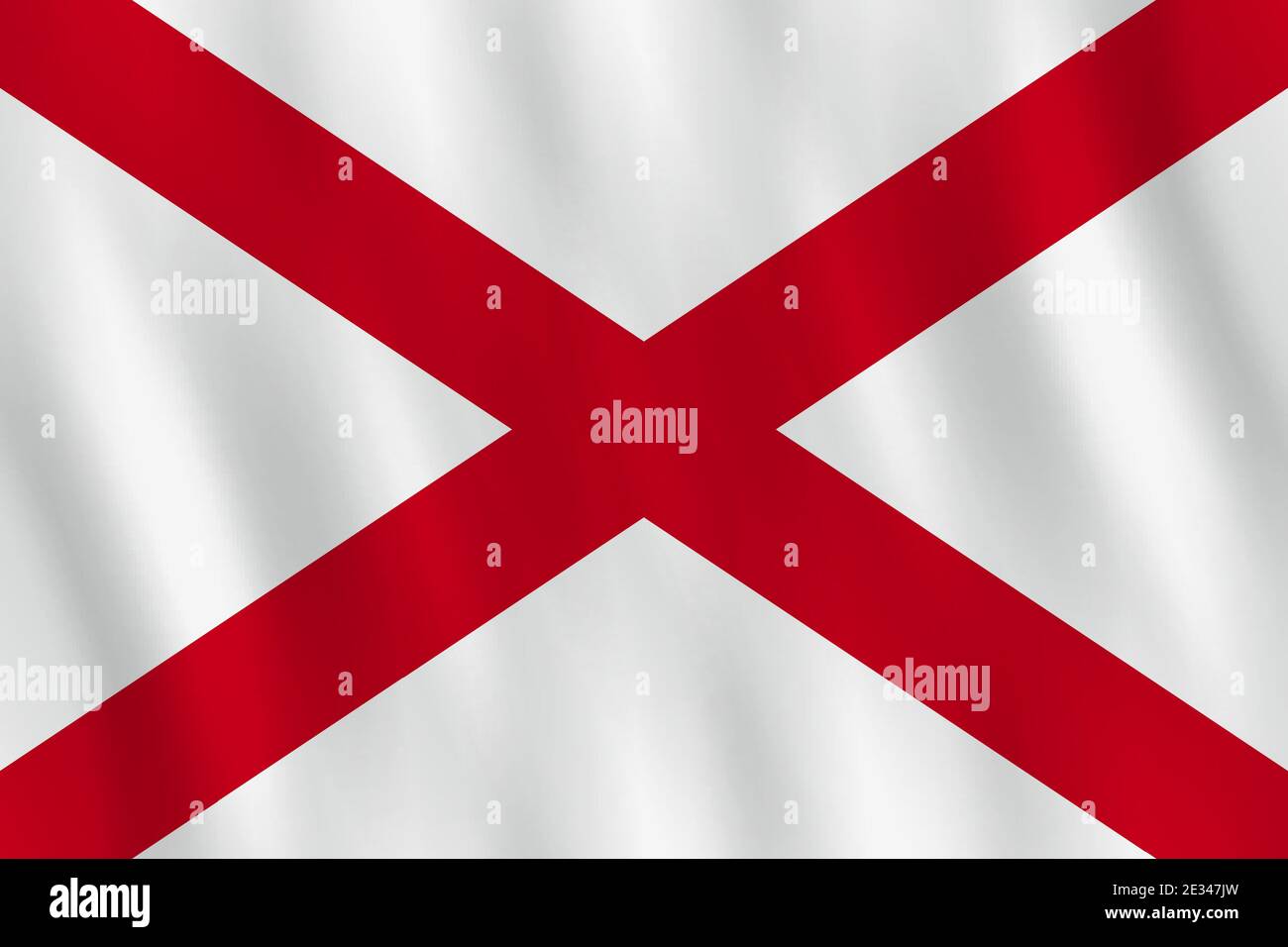 Alabama flag waving Stock Vector Images - Alamy
