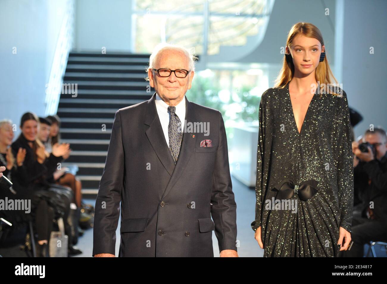 Designer Pierre Cardin appears during his spring-summer 2011 ready-to ...