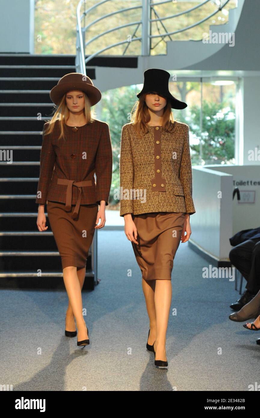 Models display a creation by designer Pierre Cardin for his spring ...