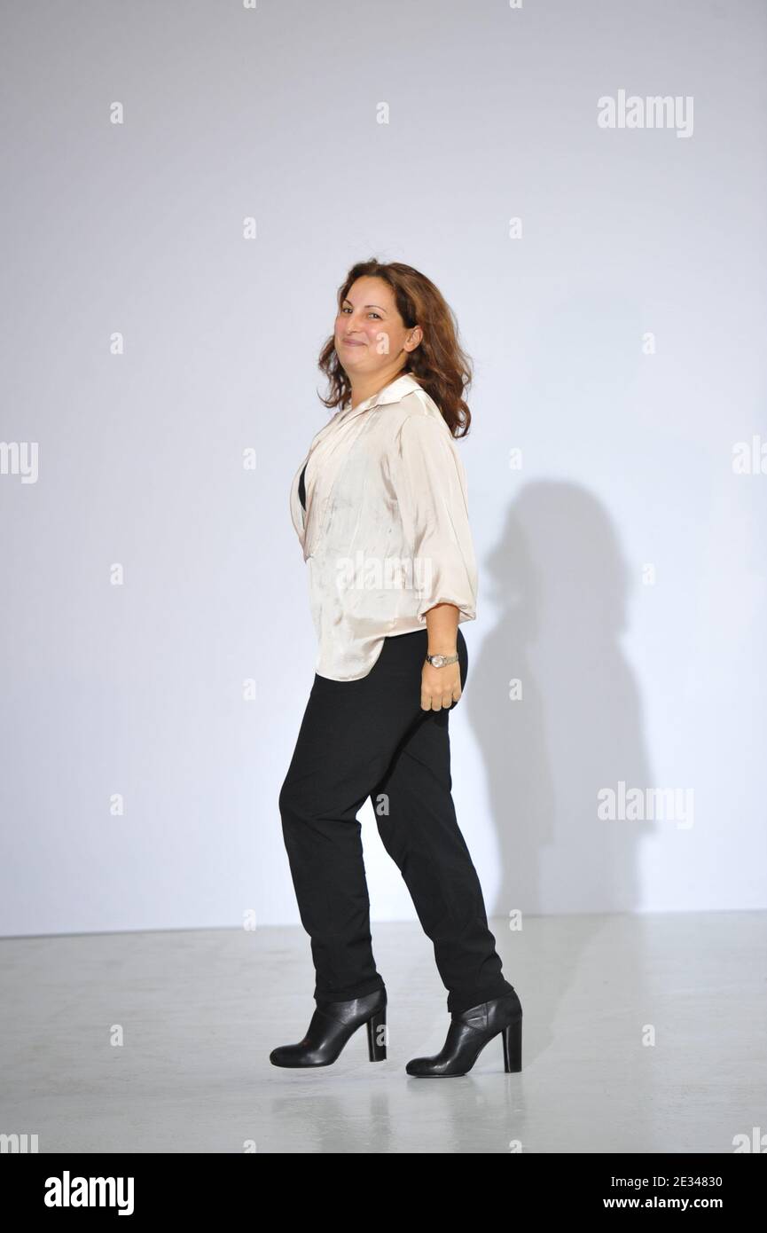 Designer Anne-Valerie Hash during her spring-summer 2011 ready-to wear ...