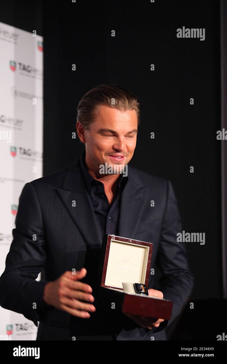 Leonardo DiCaprio attending the Tag Heuer 150th anniversary party held ...