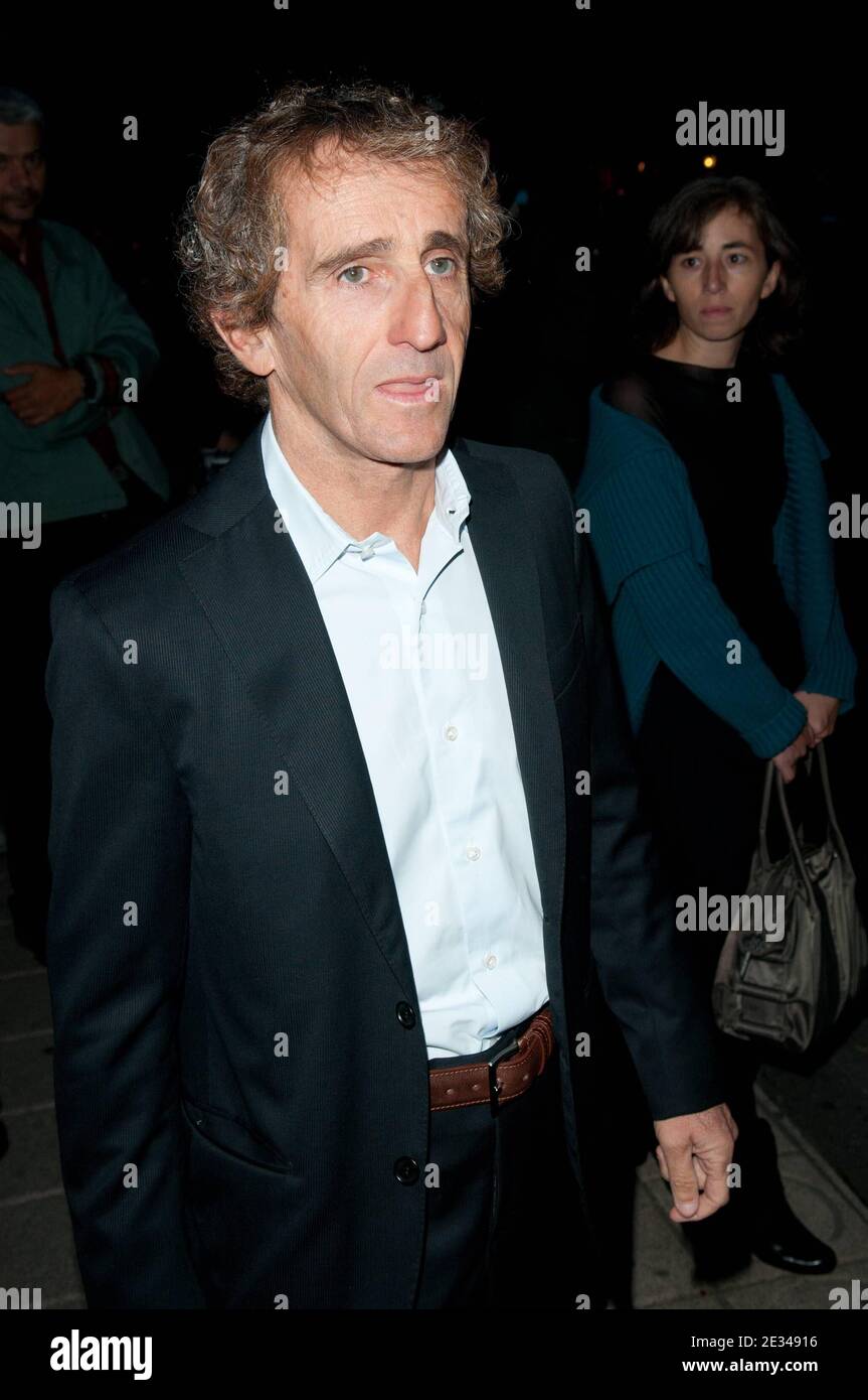 Alain Prost arriving to Tag Heuer 150th anniversary party held Avenue ...