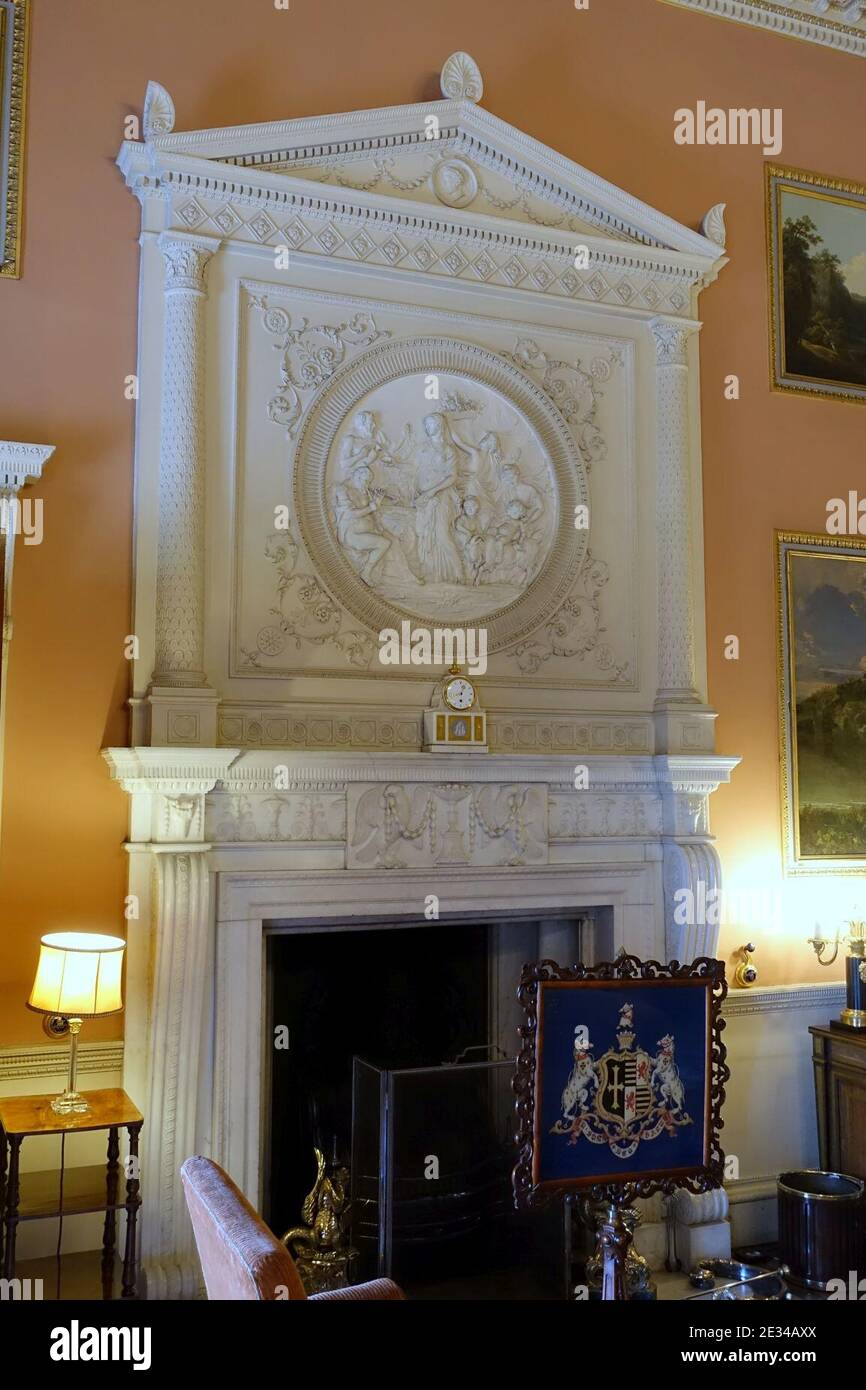 Library fireplace hi-res stock photography and images - Alamy