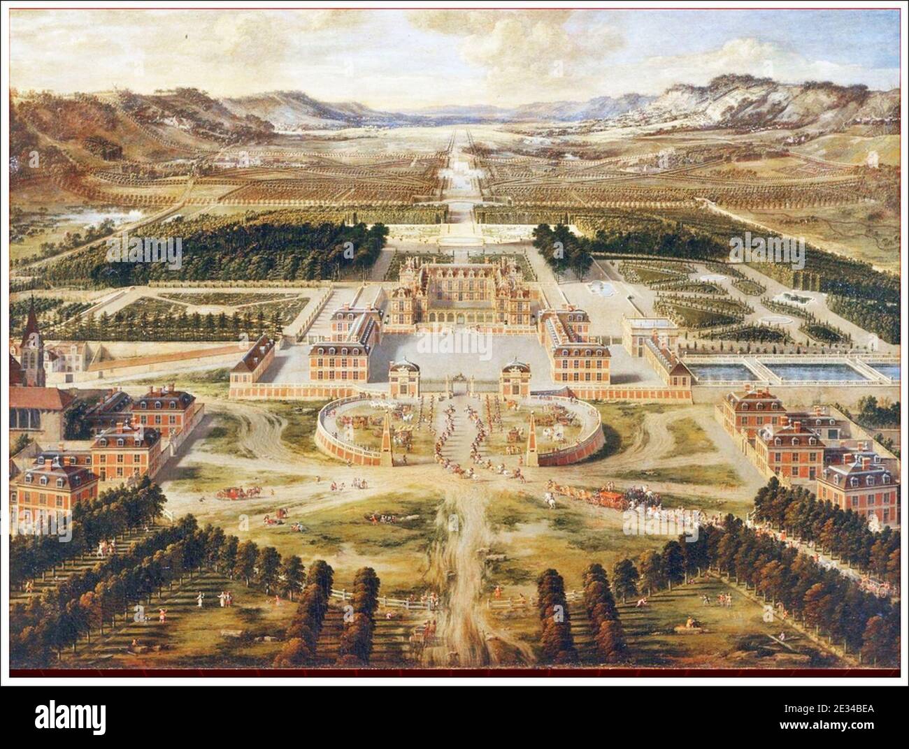 Machines de Marly. Le Château de Versailles en 1668 par Patel Stock ...