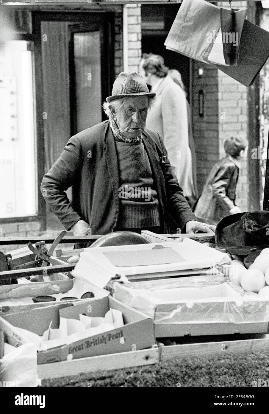 Market trader, Berwick Street market, Soho, London, UK Stock Photo - Alamy