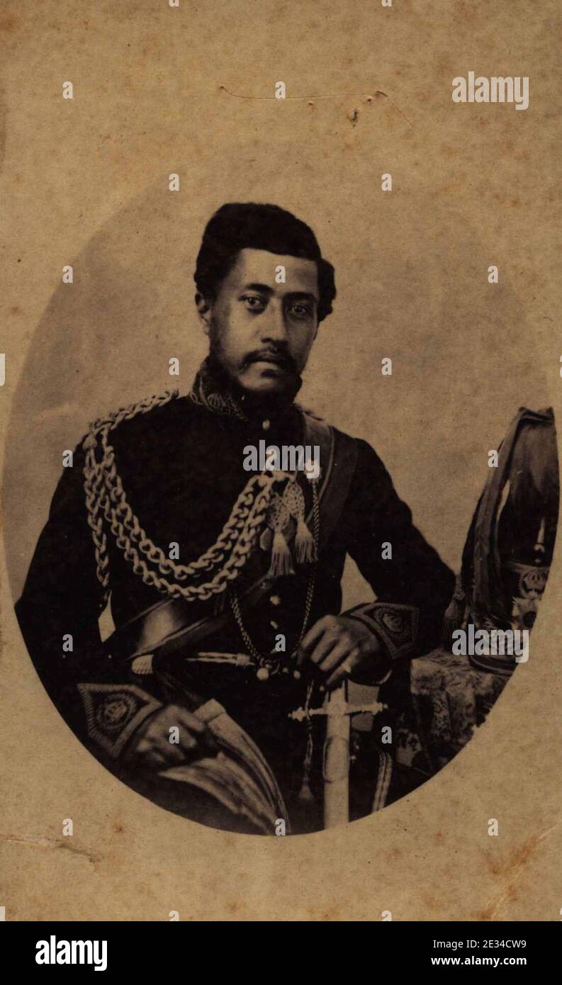 Lunalilo, photograph by H. L. Chase Stock Photo - Alamy