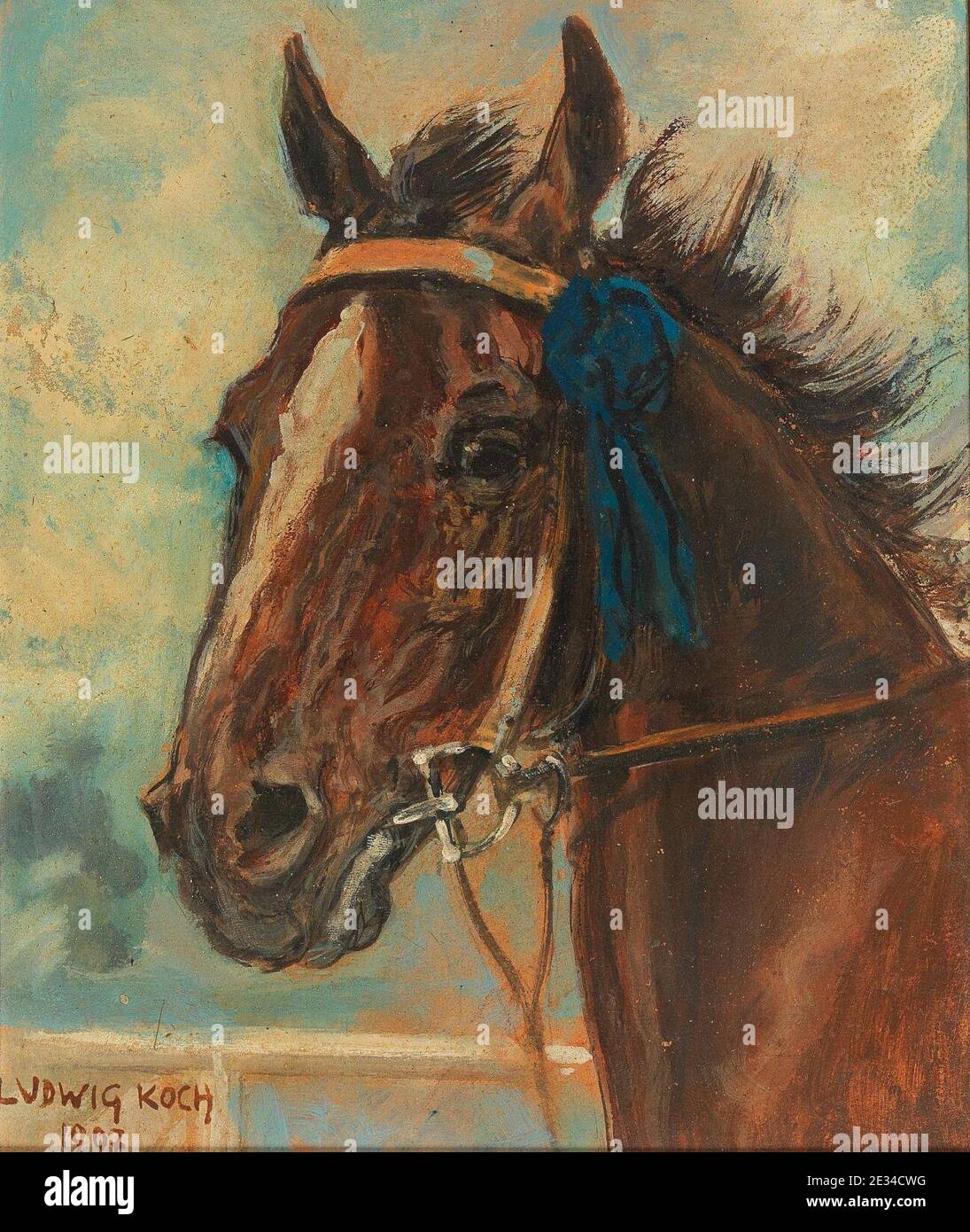 Ludwig Koch - A Winning Horse Stock Photo - Alamy