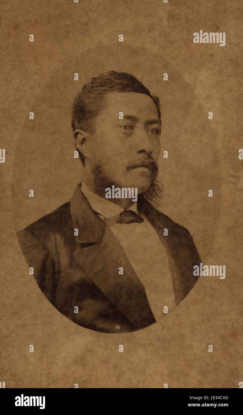 Lunalilo, photograph by H. L. Chase Stock Photo - Alamy