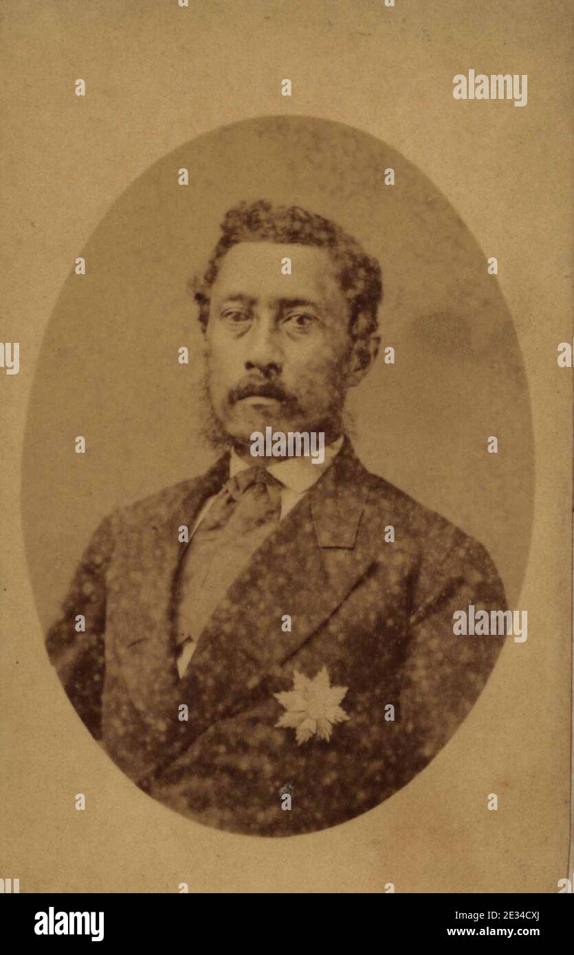 Lunalilo, photograph by Menzies Dickson Stock Photo - Alamy