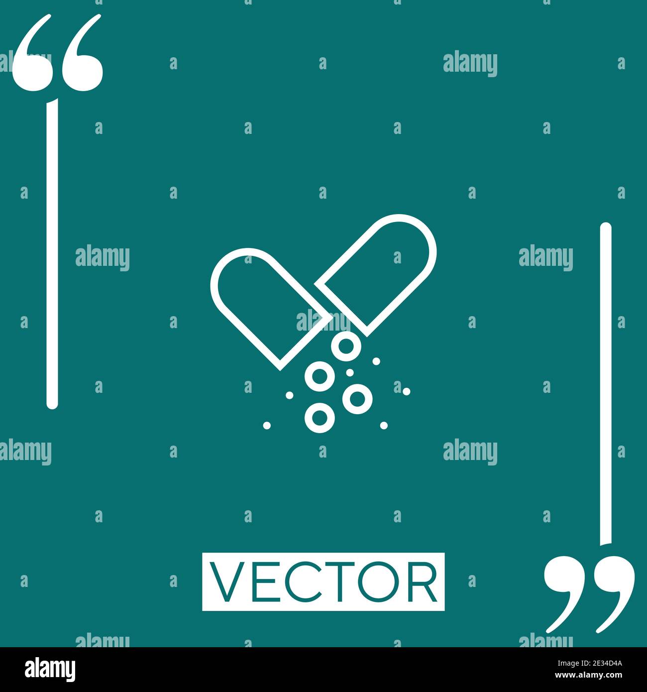 antibiotic vector icon Linear icon. Editable stroke line Stock Vector ...