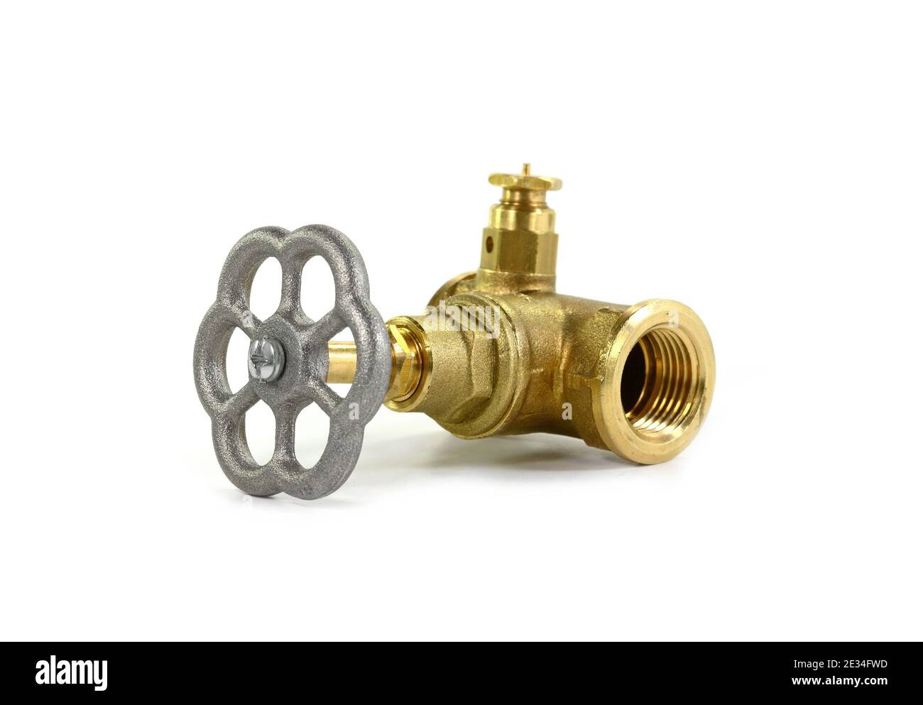 Water valve isolated on white Stock Photo - Alamy