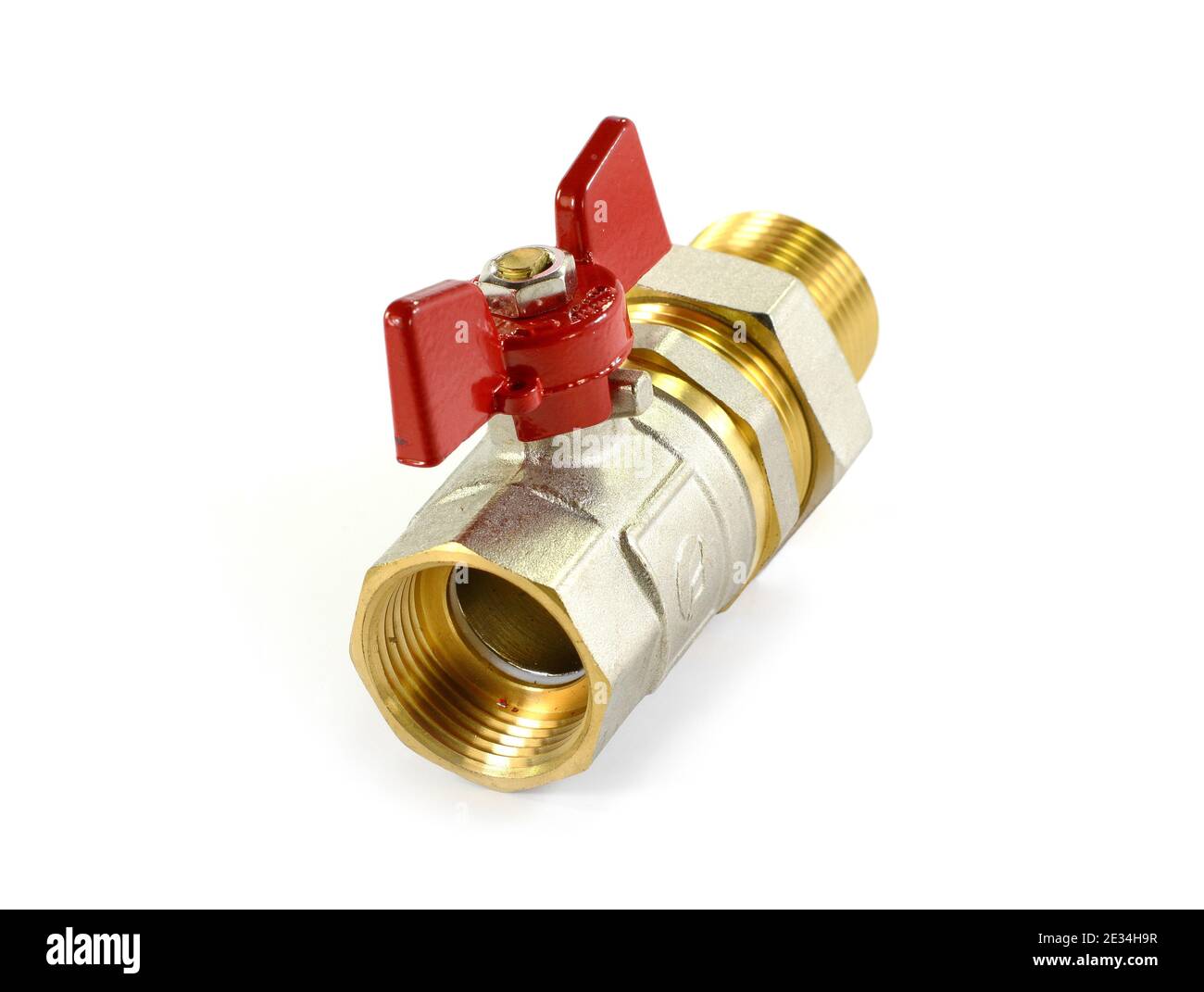 Water valve isolated on white Stock Photo - Alamy