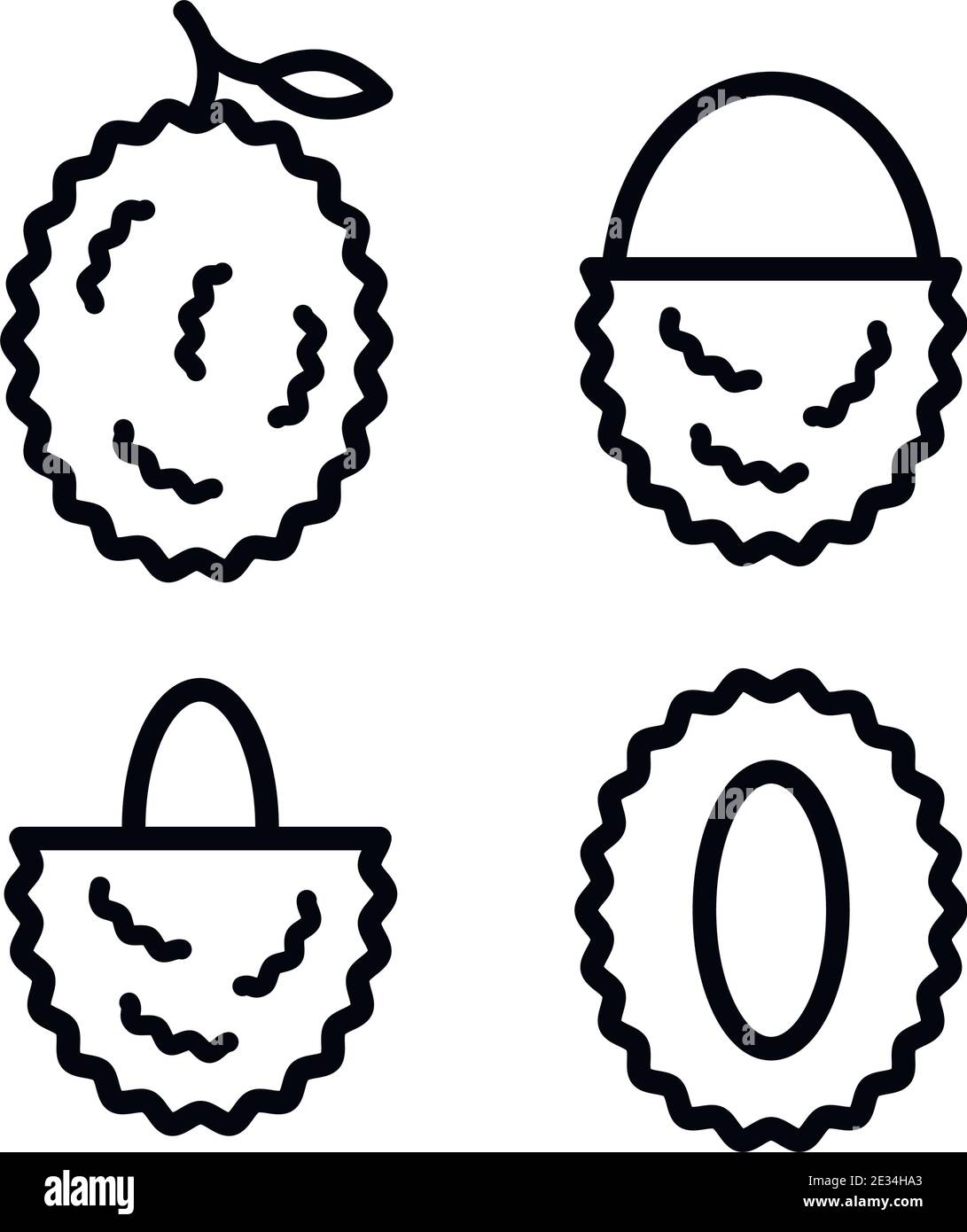 Vector lichi Cut Out Stock Images & Pictures - Alamy