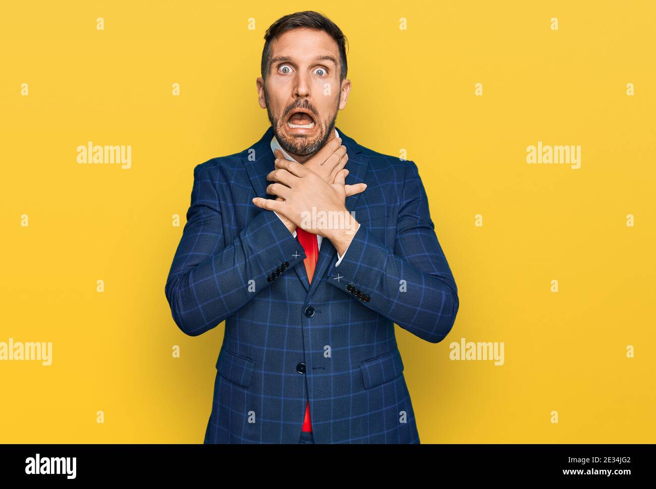 Man choking man him tie hi-res stock photography and images - Alamy