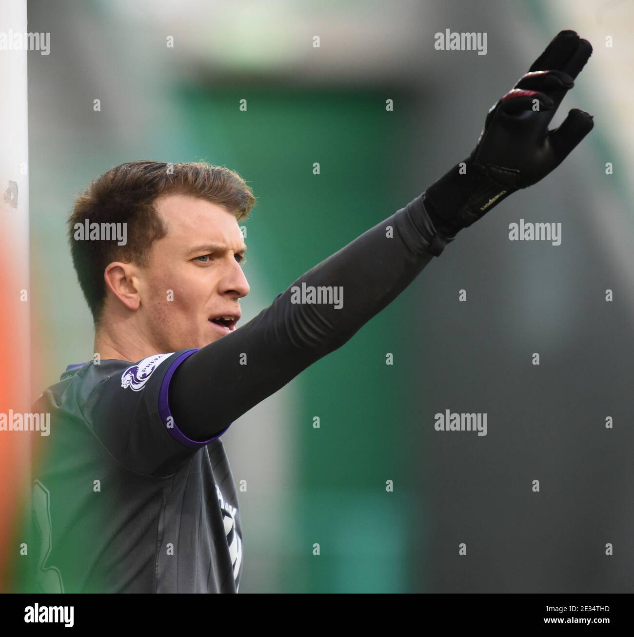 Easter Road Stadium Edinburgh. Scotland.UK 16th Jan 21 Hibernian vs ...