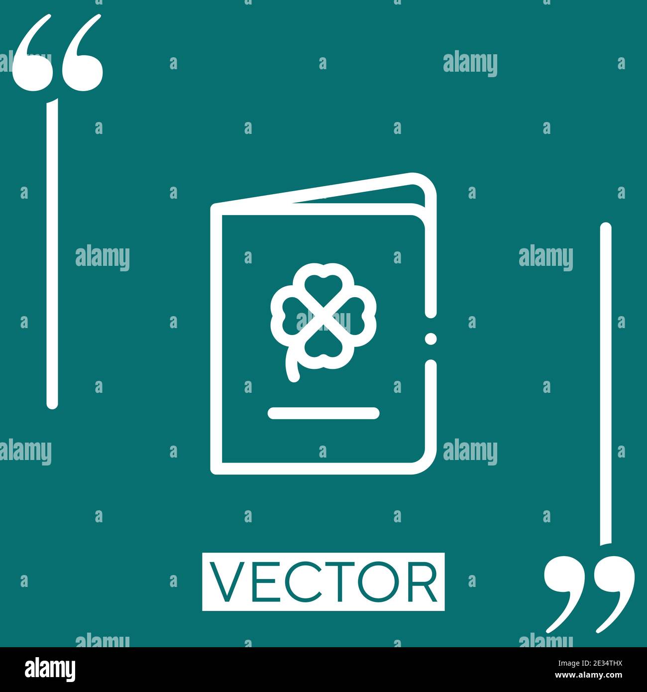 good luck vector icon Linear icon. Editable stroke line Stock Vector ...