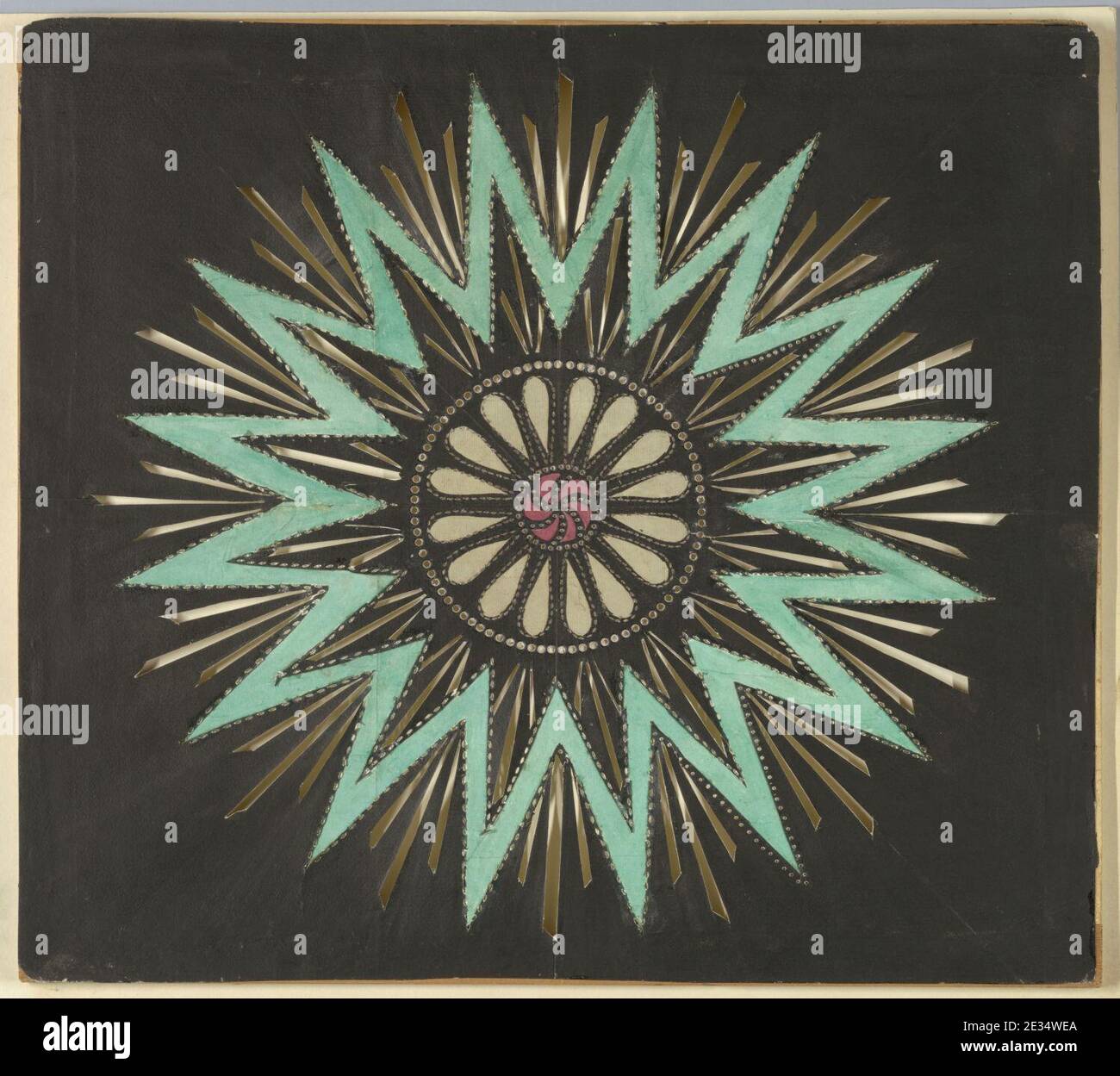 Lantern Slide, Sixteen-Pointed Star, ca. 1780 Stock Photo - Alamy